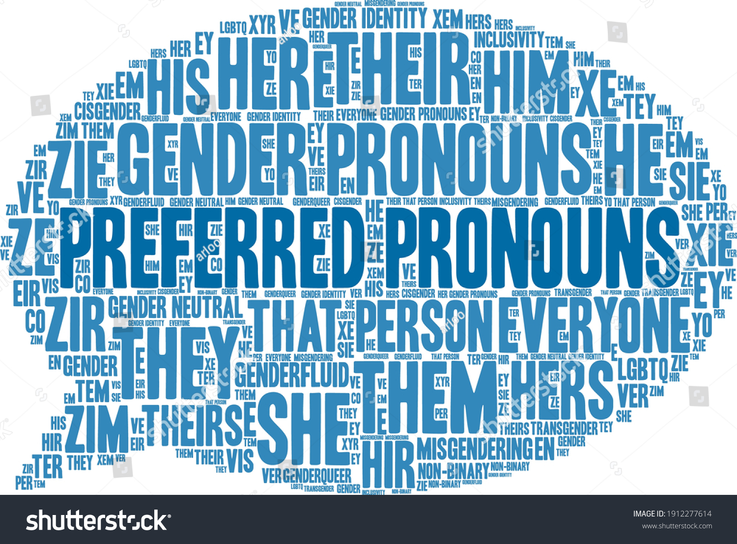 Preferred Pronouns on a white background. - Royalty Free Stock Vector ...