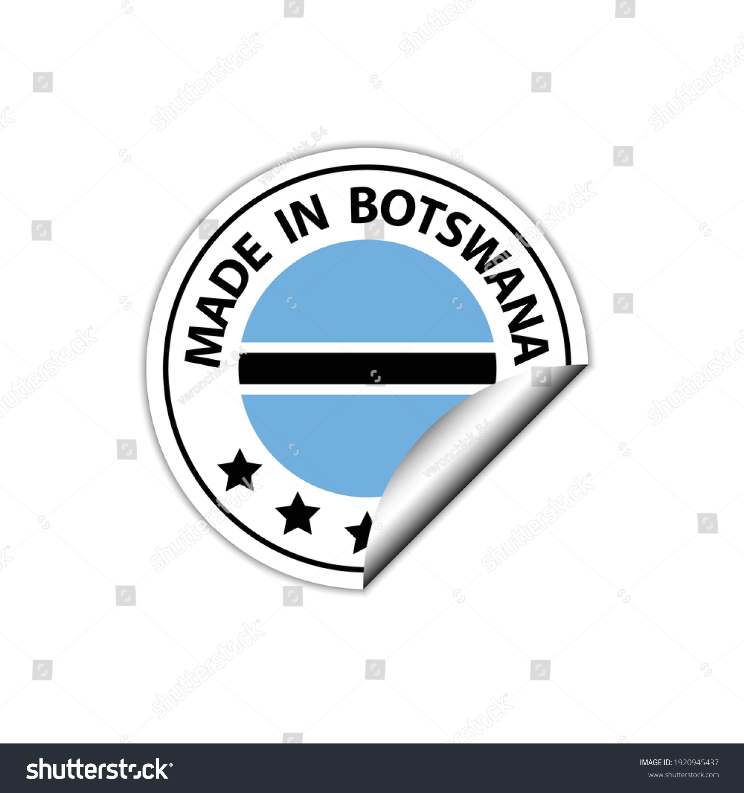 made in Botswana vector stamp. badge with - Royalty Free Stock Vector ...