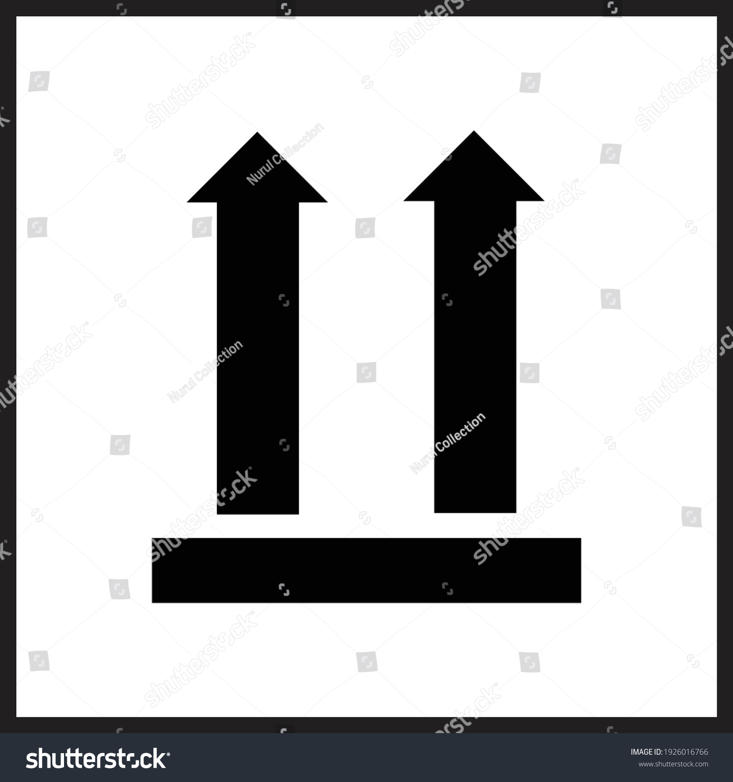 This side up symbol - Royalty Free Stock Vector 1926016766 - Avopix.com