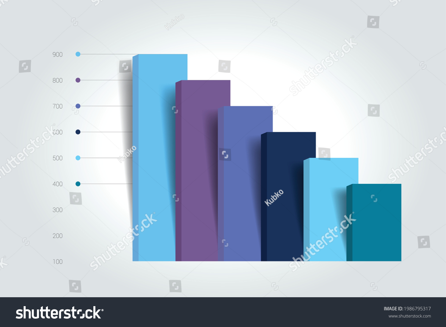 Chart Column Graph Infographic Element Royalty Free Stock Vector