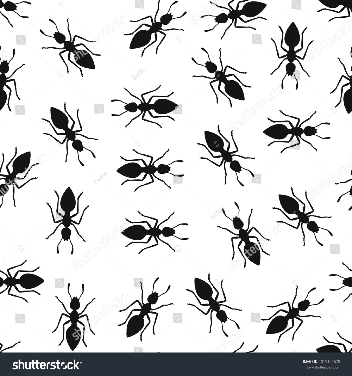 Ant Pattern Vector Texture Seamless Trendy Royalty Free Stock Vector