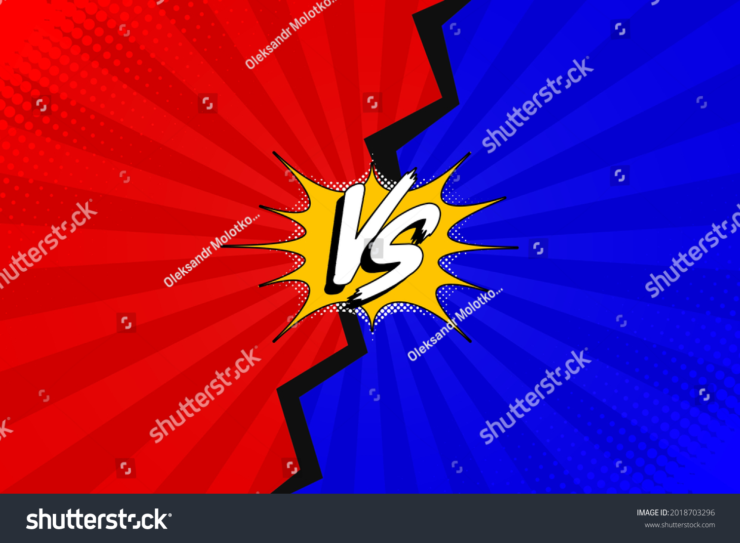 Comic Book Versus Template Background In Classic Royalty Free Stock