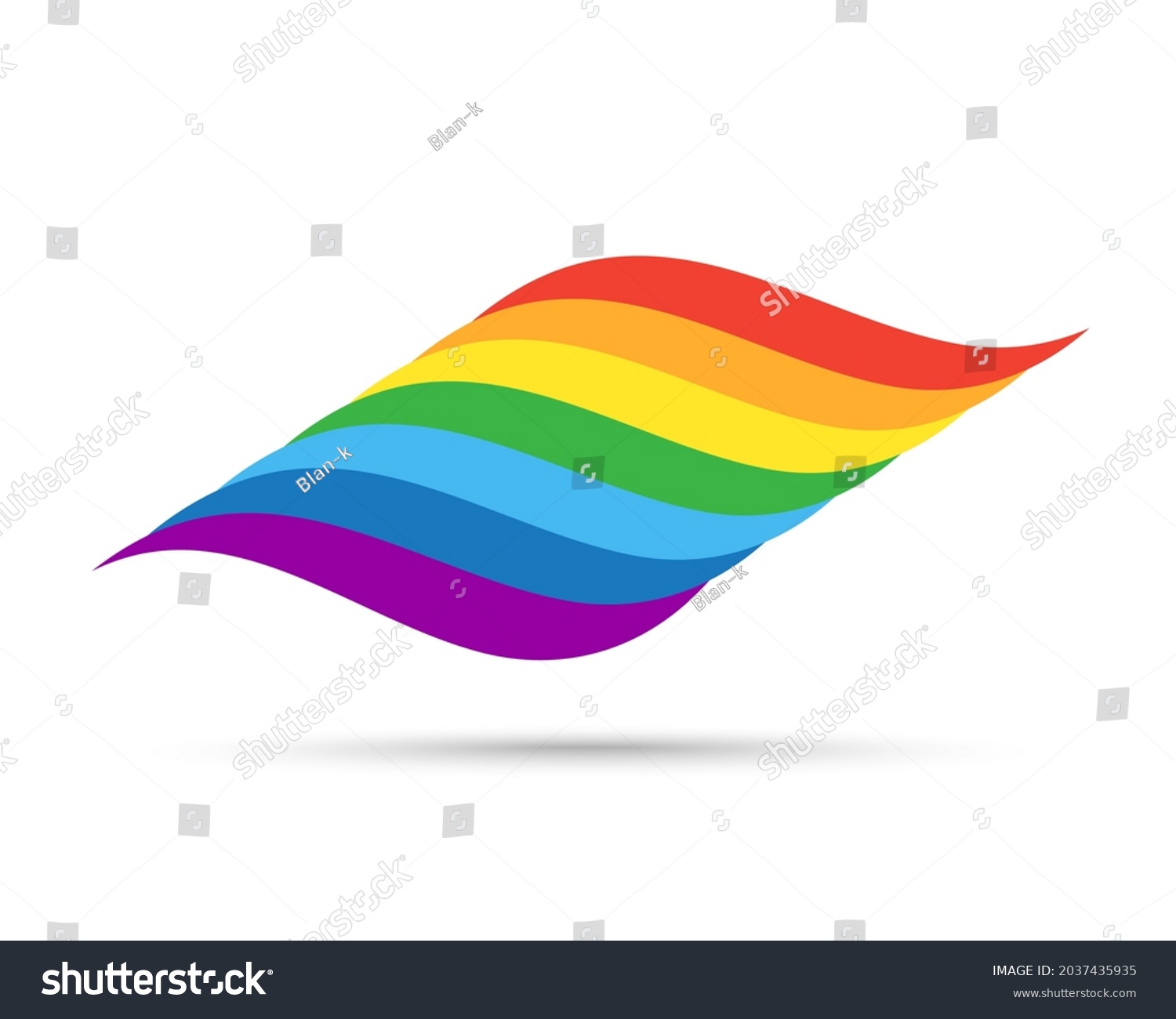 Lgbt Pride Flag Icon Rainbow Pride Flag Banner Royalty Free Stock