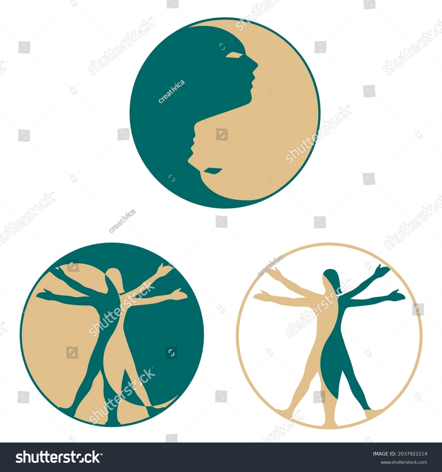 Yin Yang People Symbol Vector Format This Is Royalty Free Stock Vector 2037922214