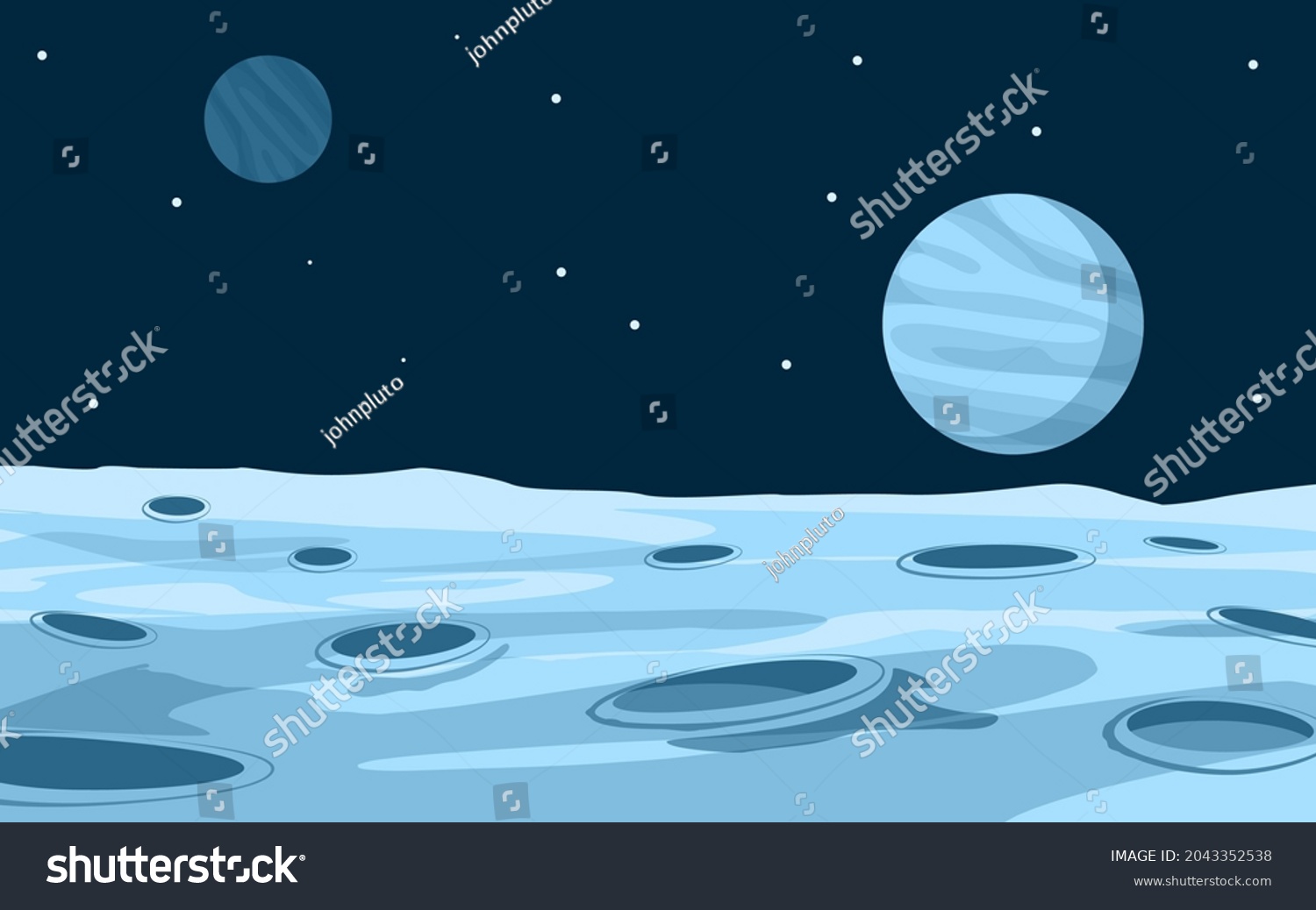 Moon surface illustration background with - Royalty Free Stock Vector ...