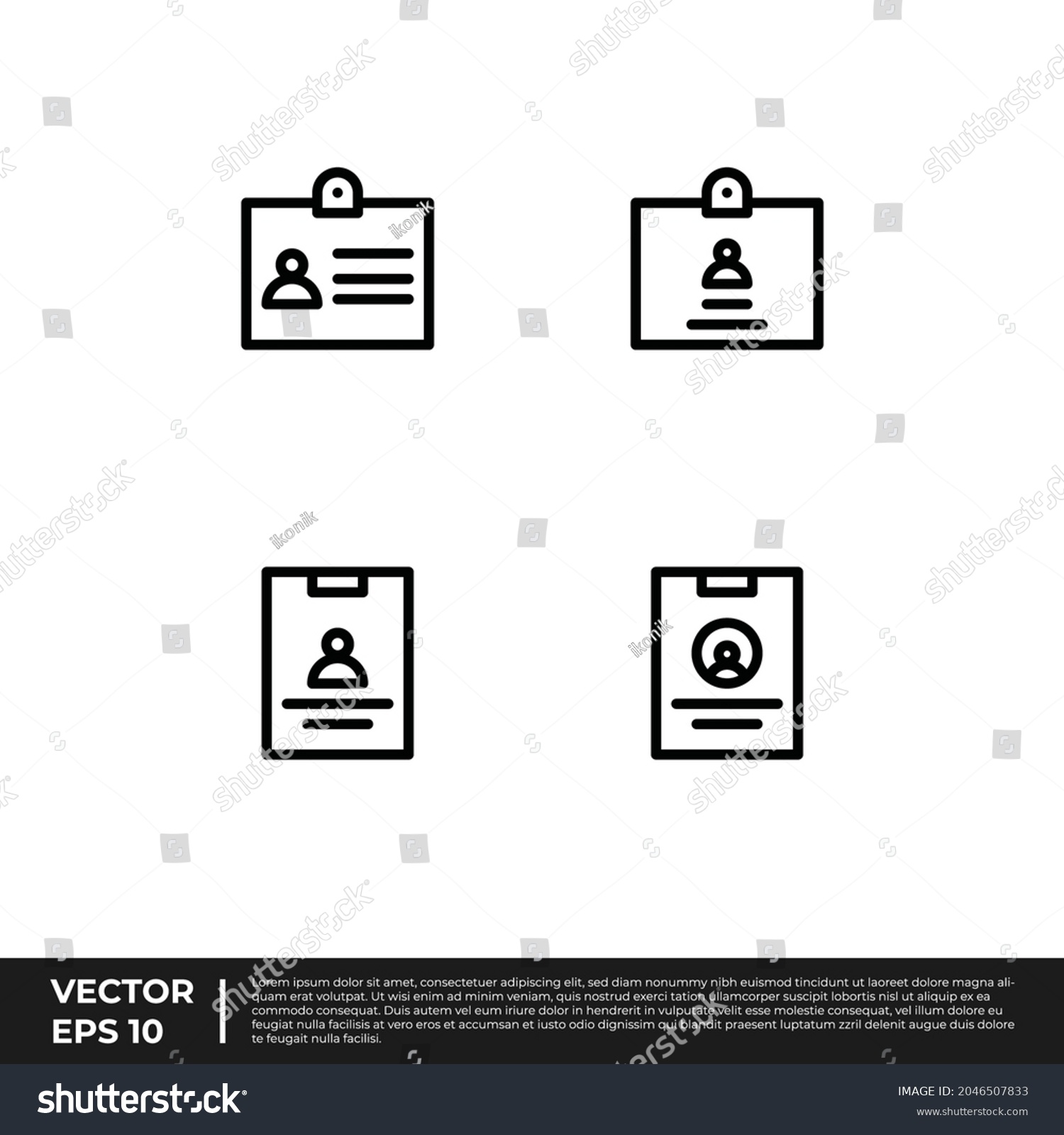 Vector - The Best Design Office Icon Name Tag - Royalty Free Stock ...