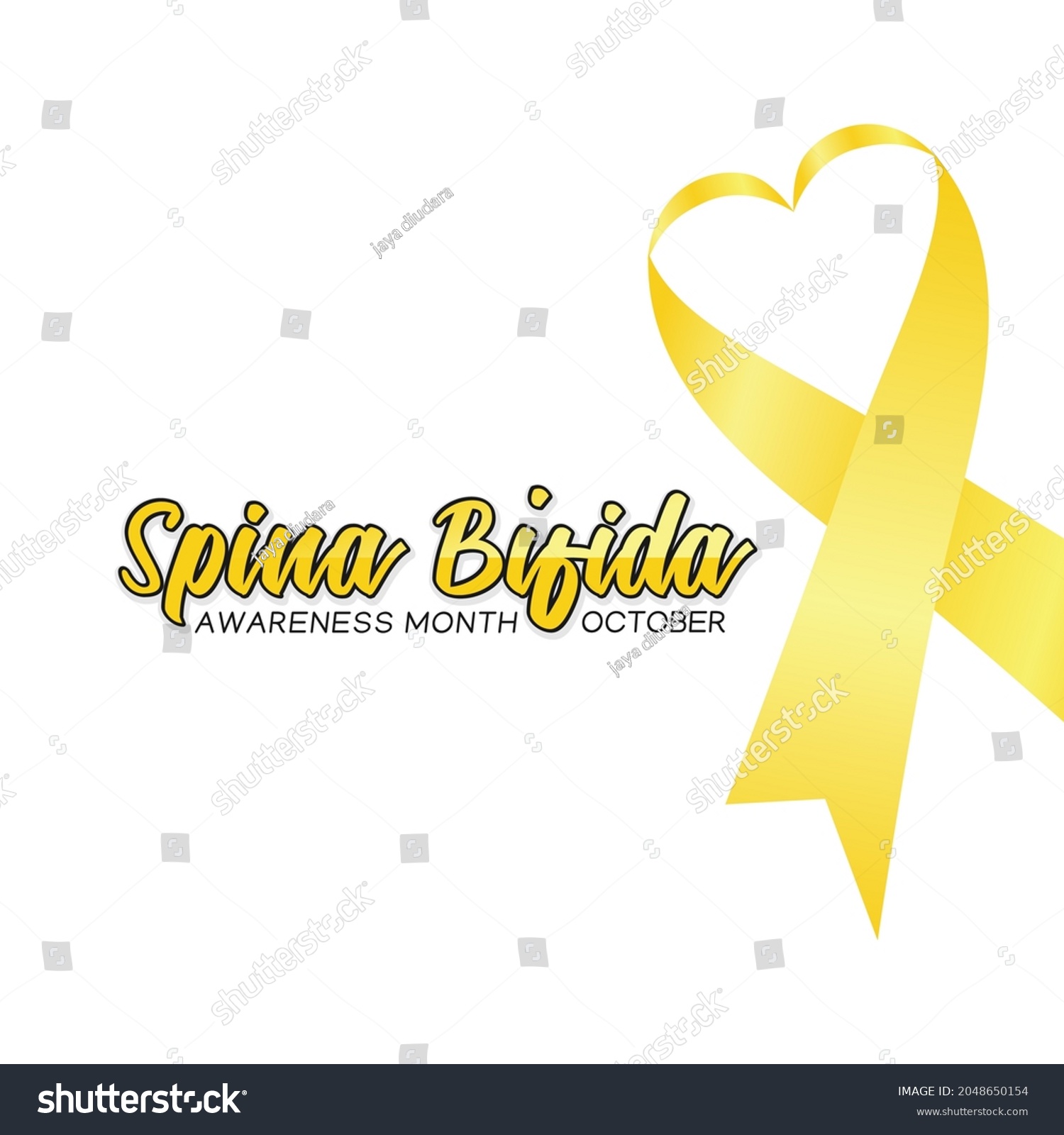 Vector Graphic Of Spina Bifida Awareness Month Royalty Free Stock