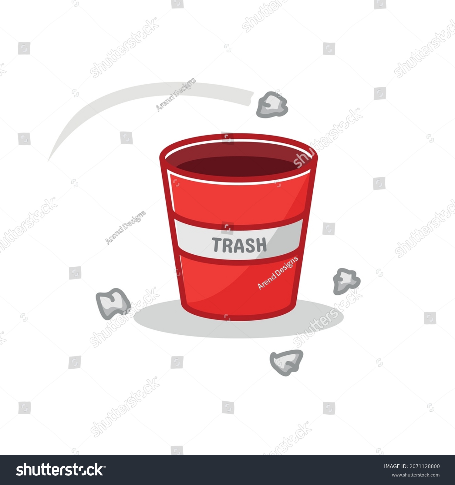 Paper toss illustration, throwing paper balls - Royalty Free Stock ...