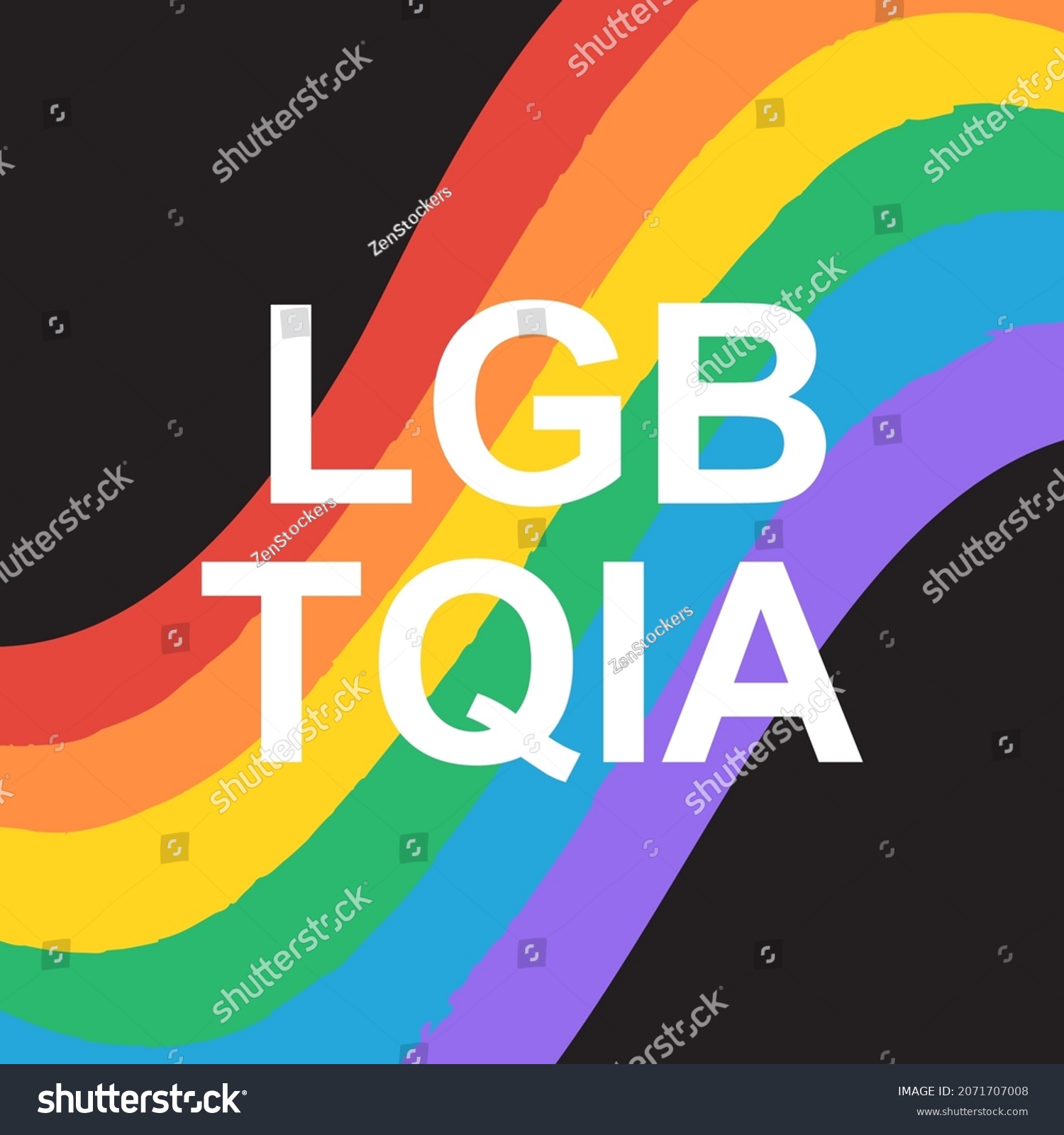 Gay Pride Banner Rainbow Spectrum Flag Royalty Free Stock Vector