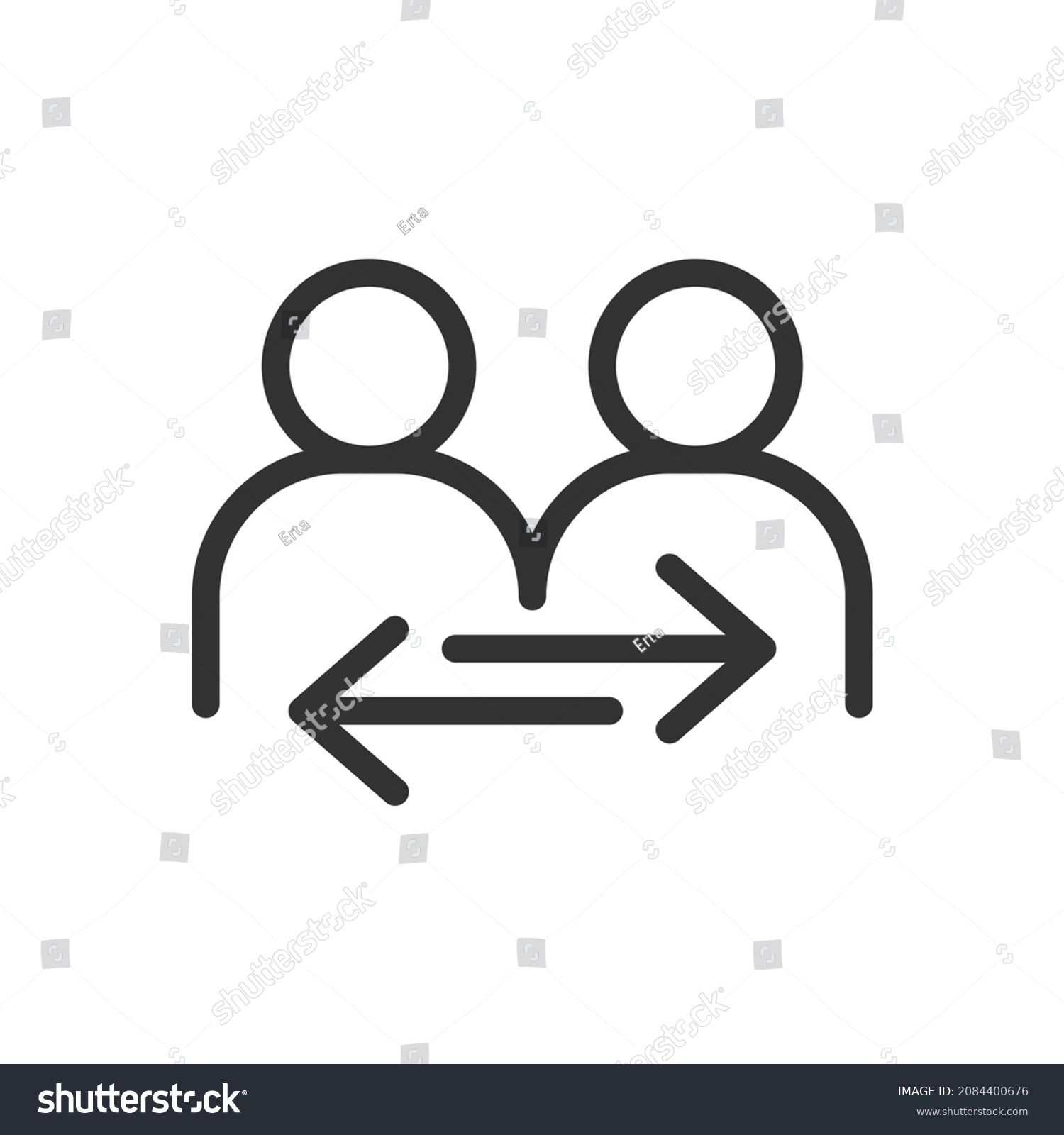 Personel change. Switch user, people rotation - Royalty Free Stock ...