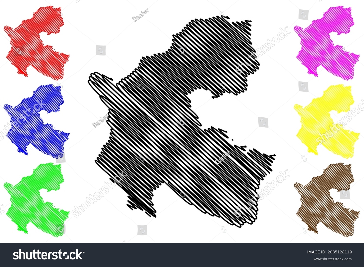 Chamba district (Himachal Pradesh State, - Royalty Free Stock Vector ...