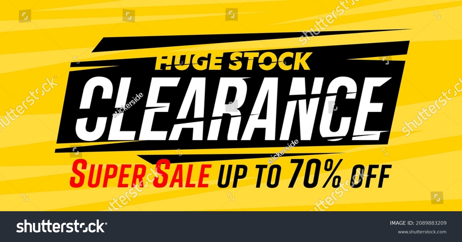 Huge stock clearance super sale up to 70 percent - Royalty Free Stock ...