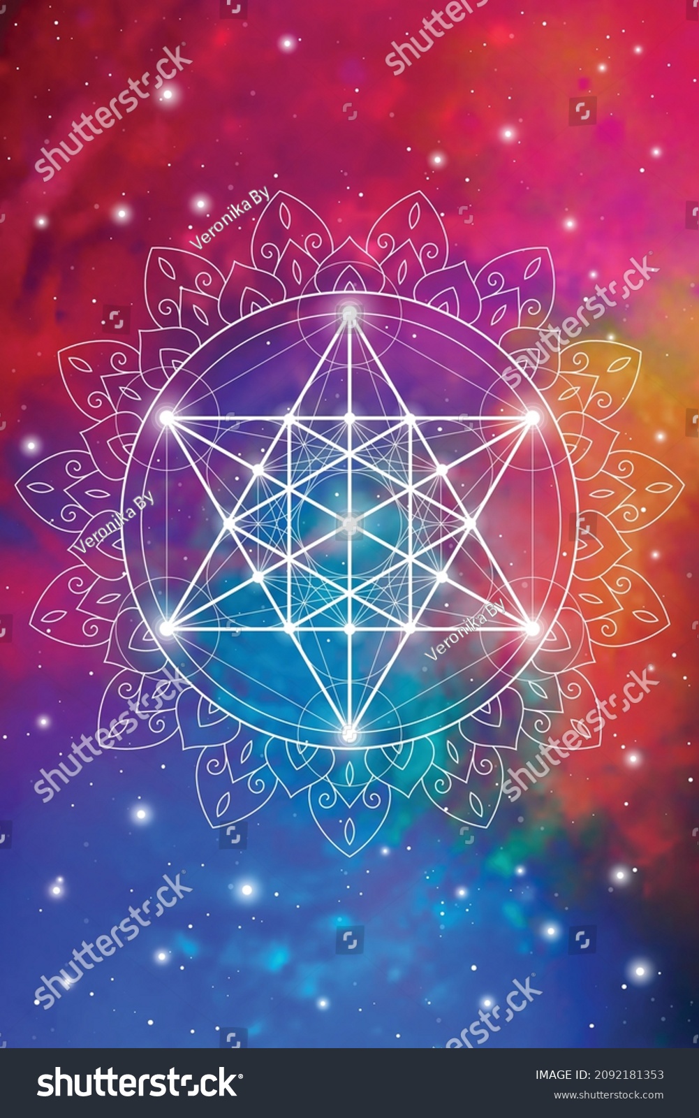 Sacred geometry zentangle inspired design - Royalty Free Stock Vector ...