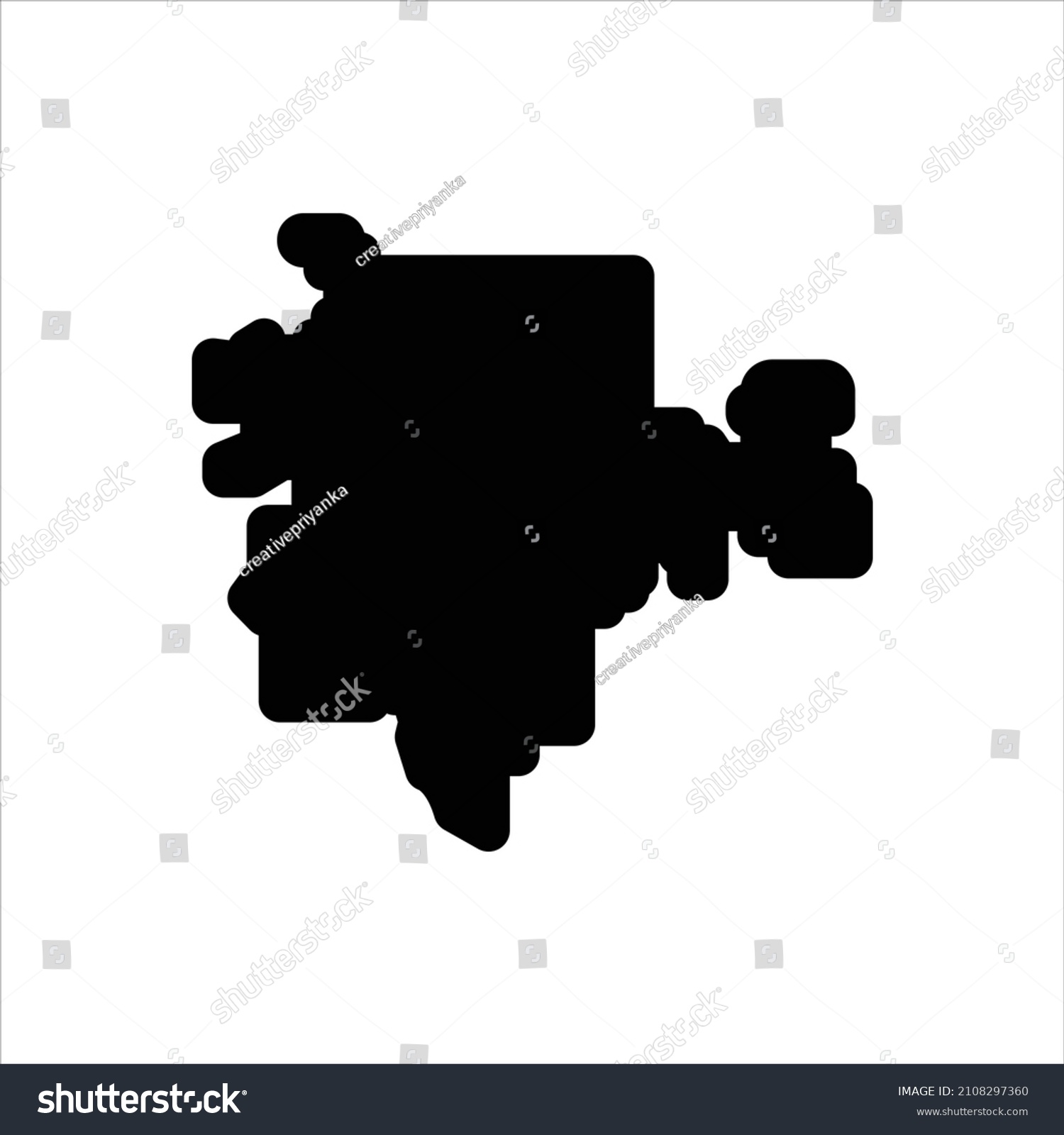 Vector black icon for tulsa - Royalty Free Stock Vector 2108297360 ...