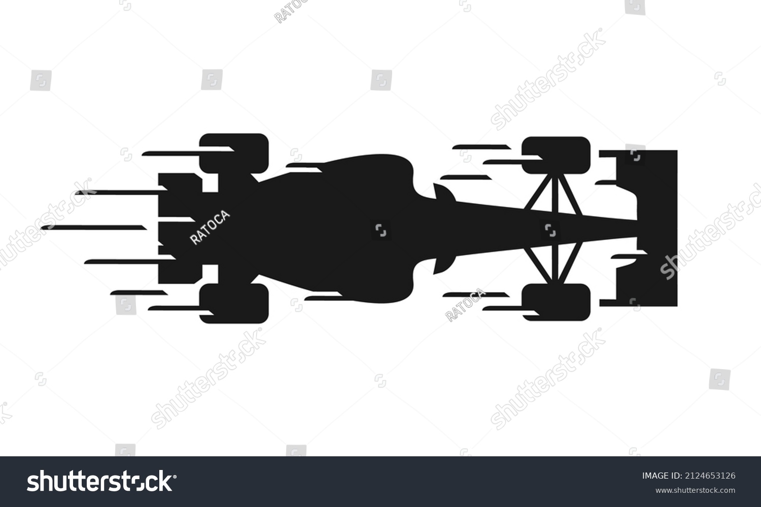 Design of speed racing car - Royalty Free Stock Vector 2124653126 ...
