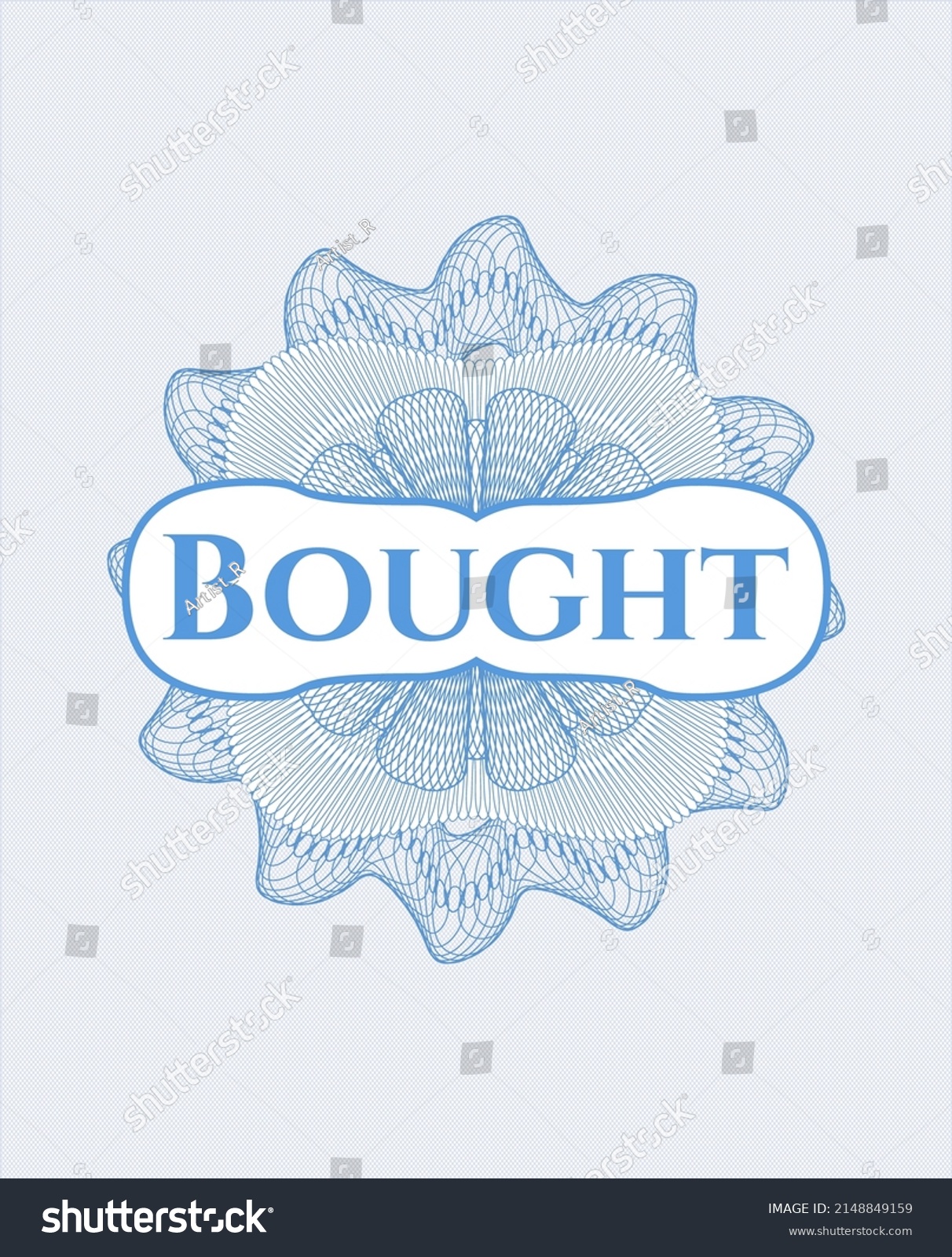Light Blue Passport Emblem With Text Bought Royalty Free Stock Vector 2148849159