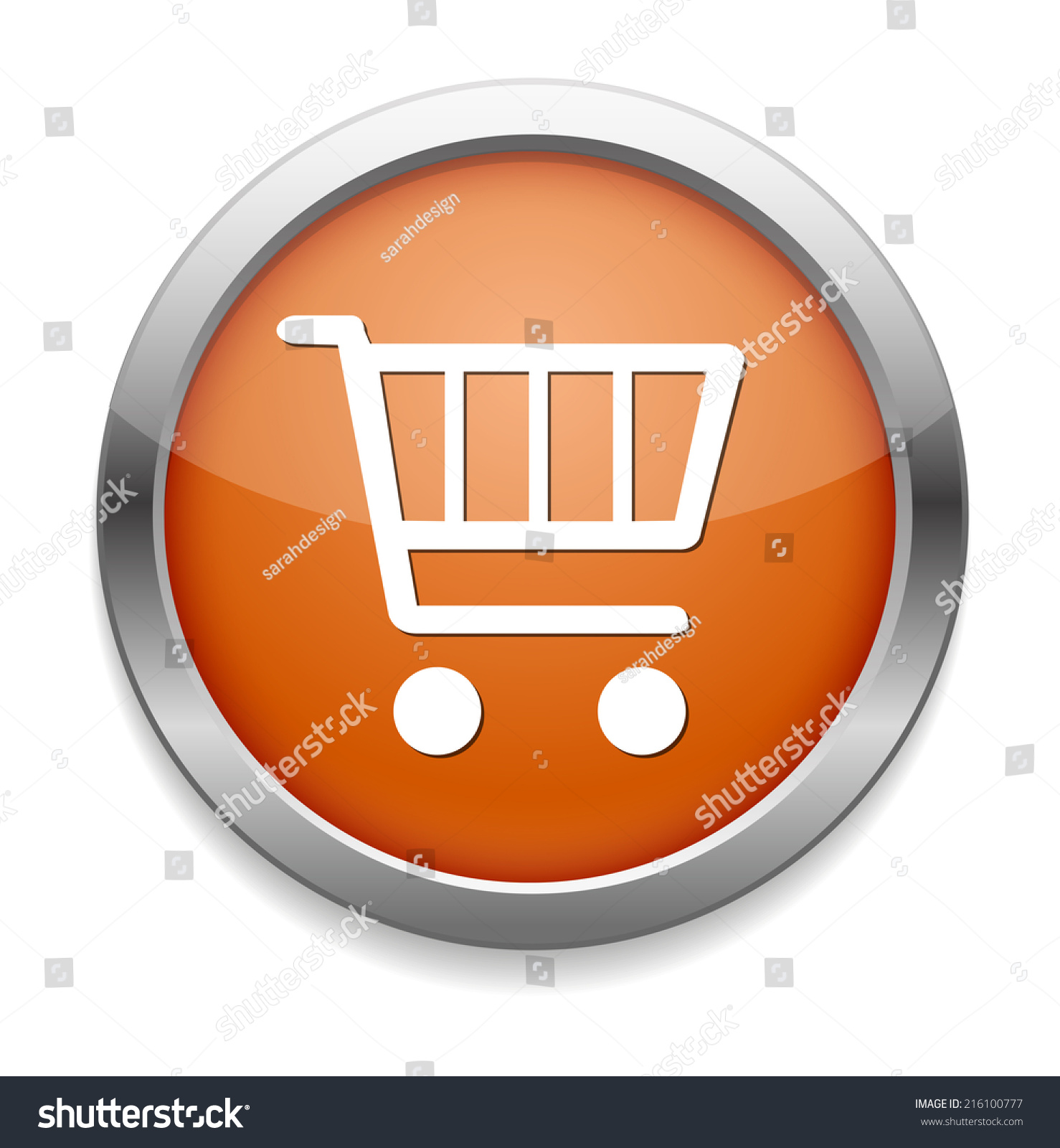 Shopping cart button - Royalty Free Stock Photo 216100777 - Avopix.com