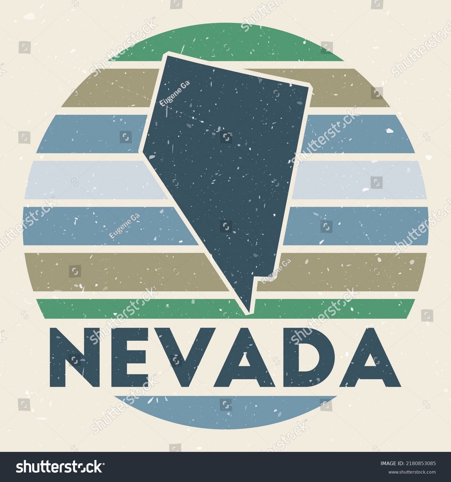 Nevada logo. Sign with the map of us state and - Royalty Free Stock ...