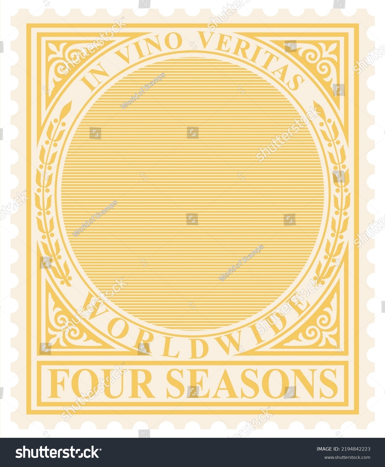 4d vintage postage stamp template. The - Royalty Free Stock Vector ...