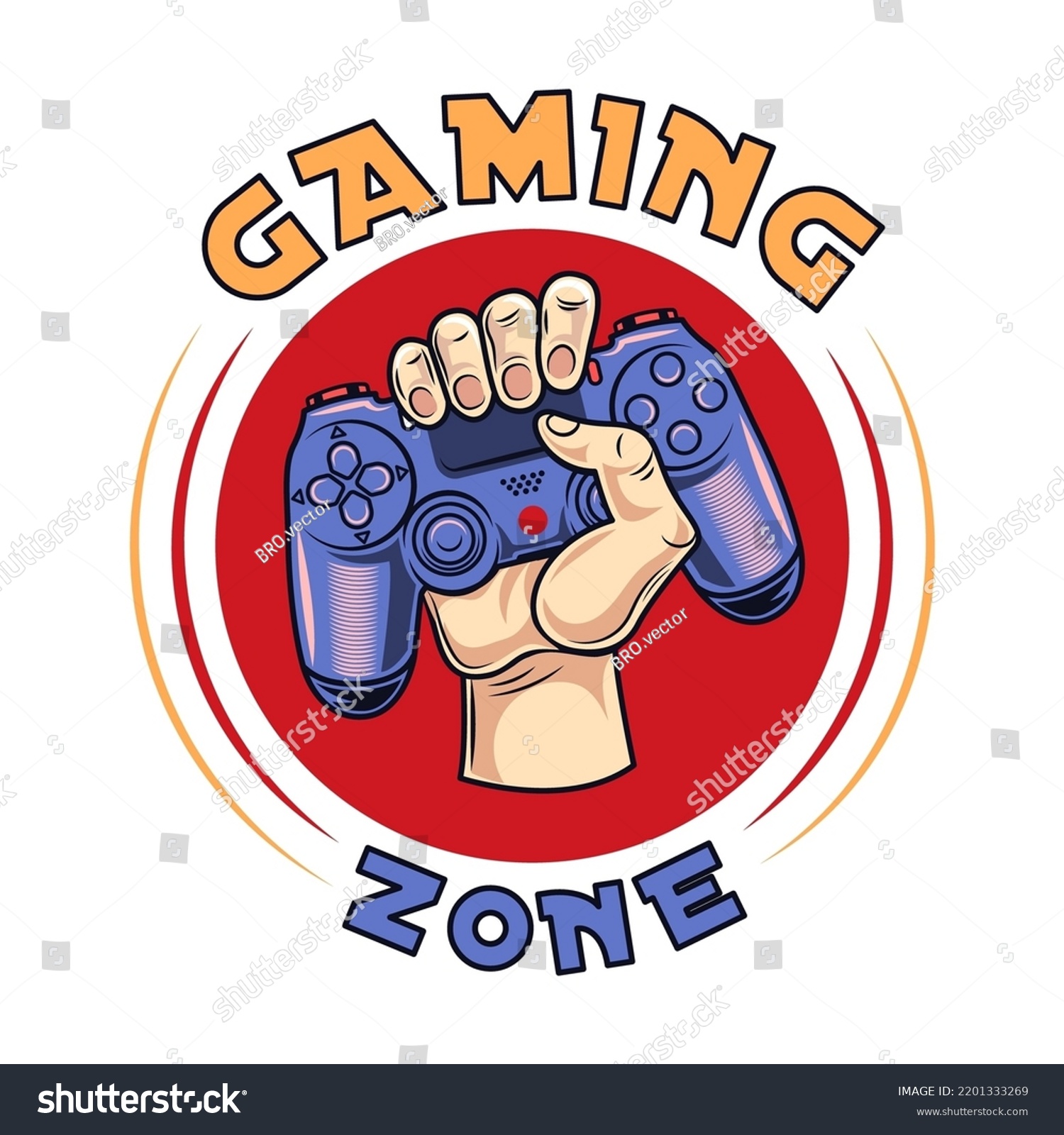 Video game tournament emblem. Collection of - Royalty Free Stock Vector ...