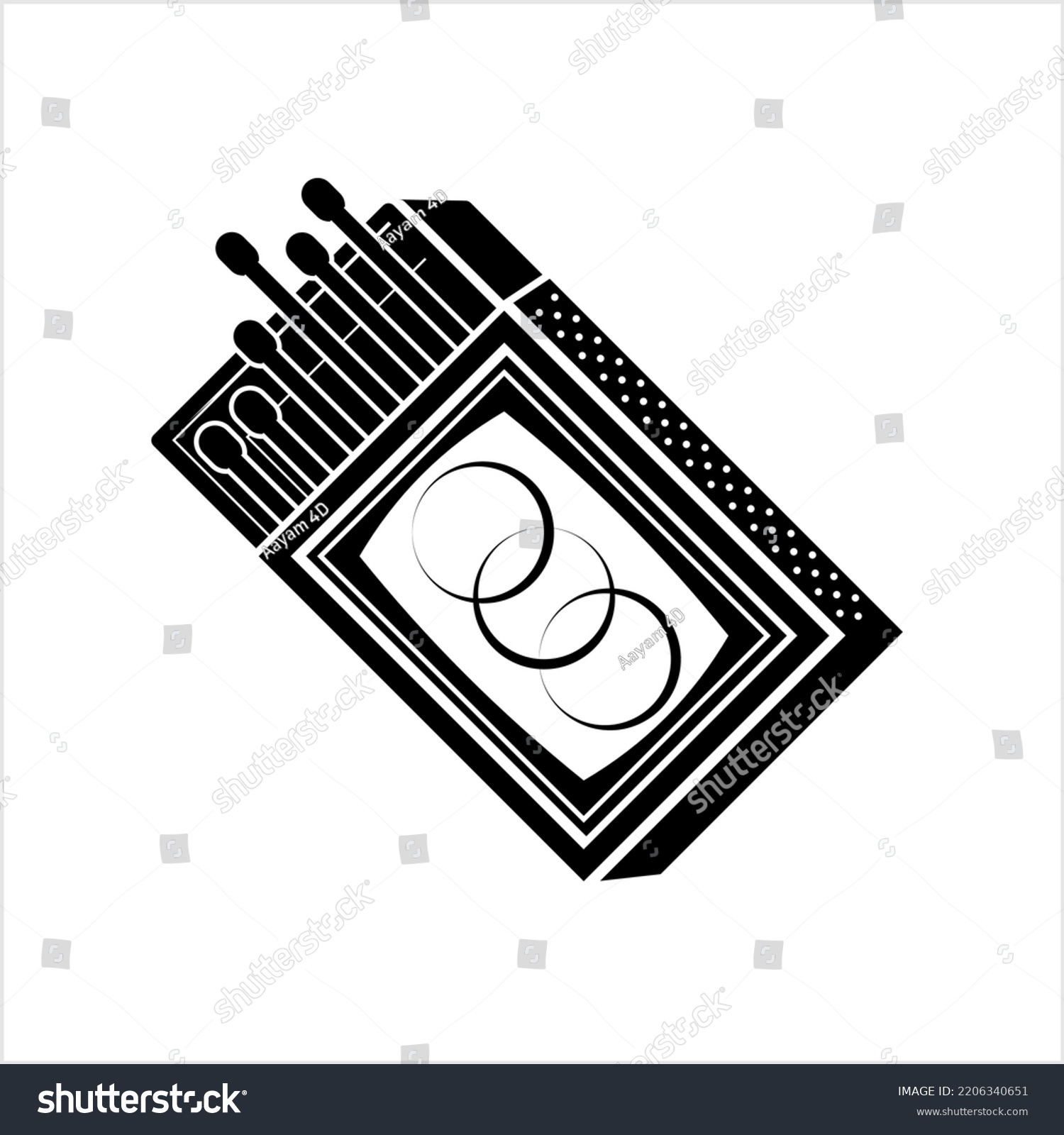 Matchbox Icon, Matchstick Icon, Matchbook Icon - Royalty Free Stock ...