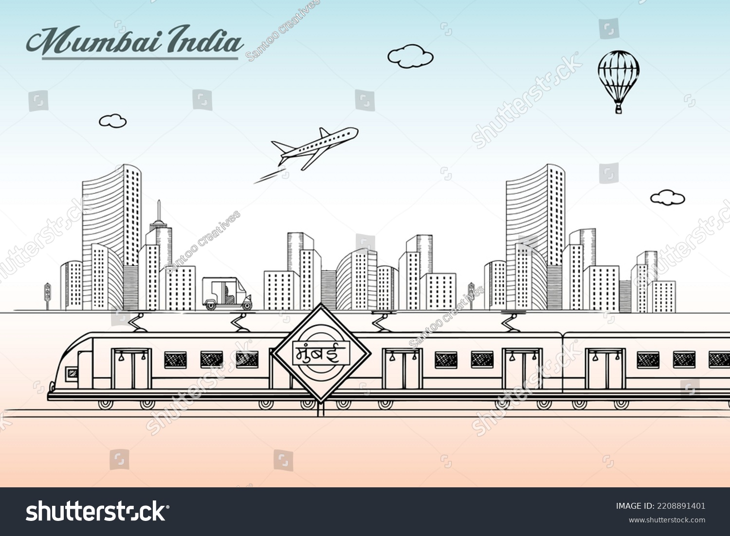 Mumbai local train vector illustration, flights - Royalty Free Stock ... Mumbai local train vector illustration, flights - Royalty Free Stock ...