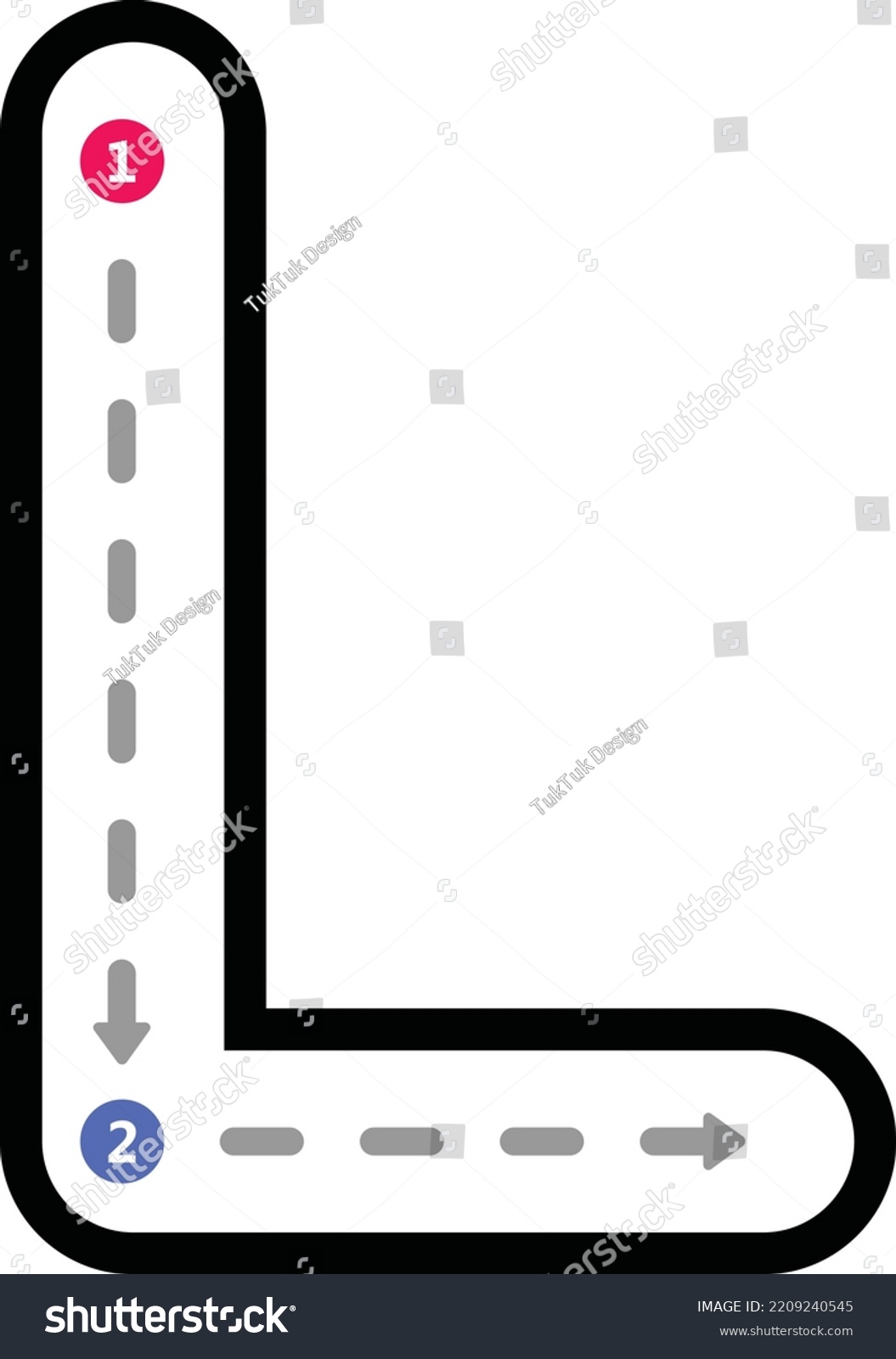 Tracing Alphabet uppercase capital letter L - Royalty Free Stock Vector ...