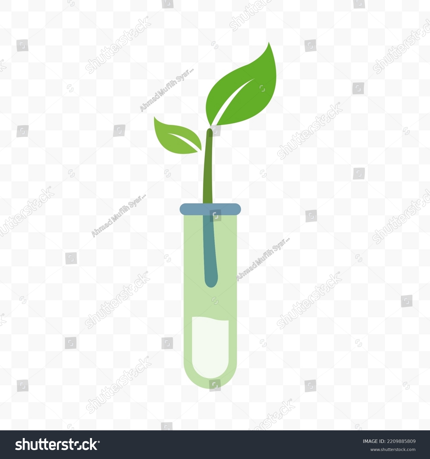 Vector illustration of plant laboratory icon - Royalty Free Stock ...