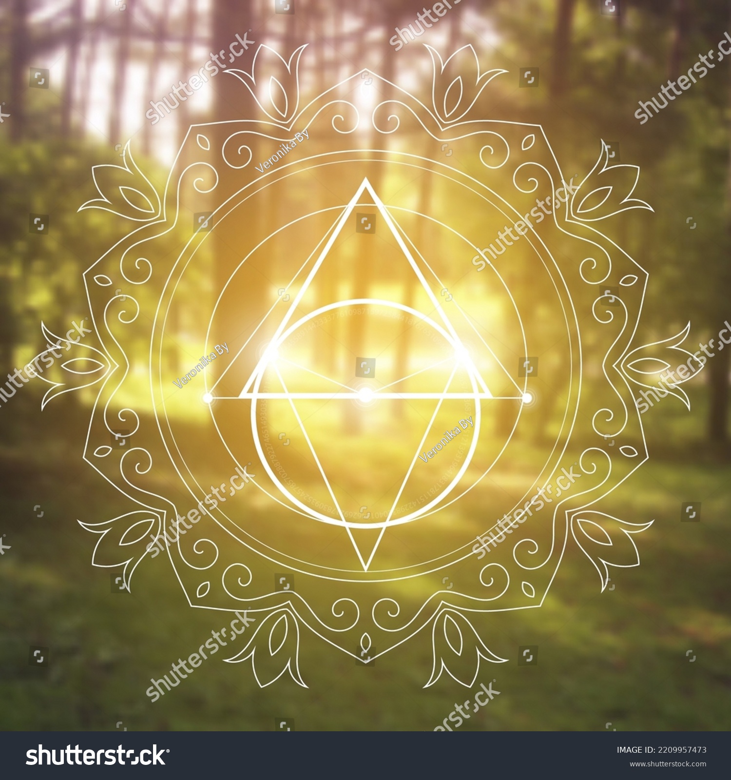 Sacred geometry zentangle inspired design - Royalty Free Stock Vector ...