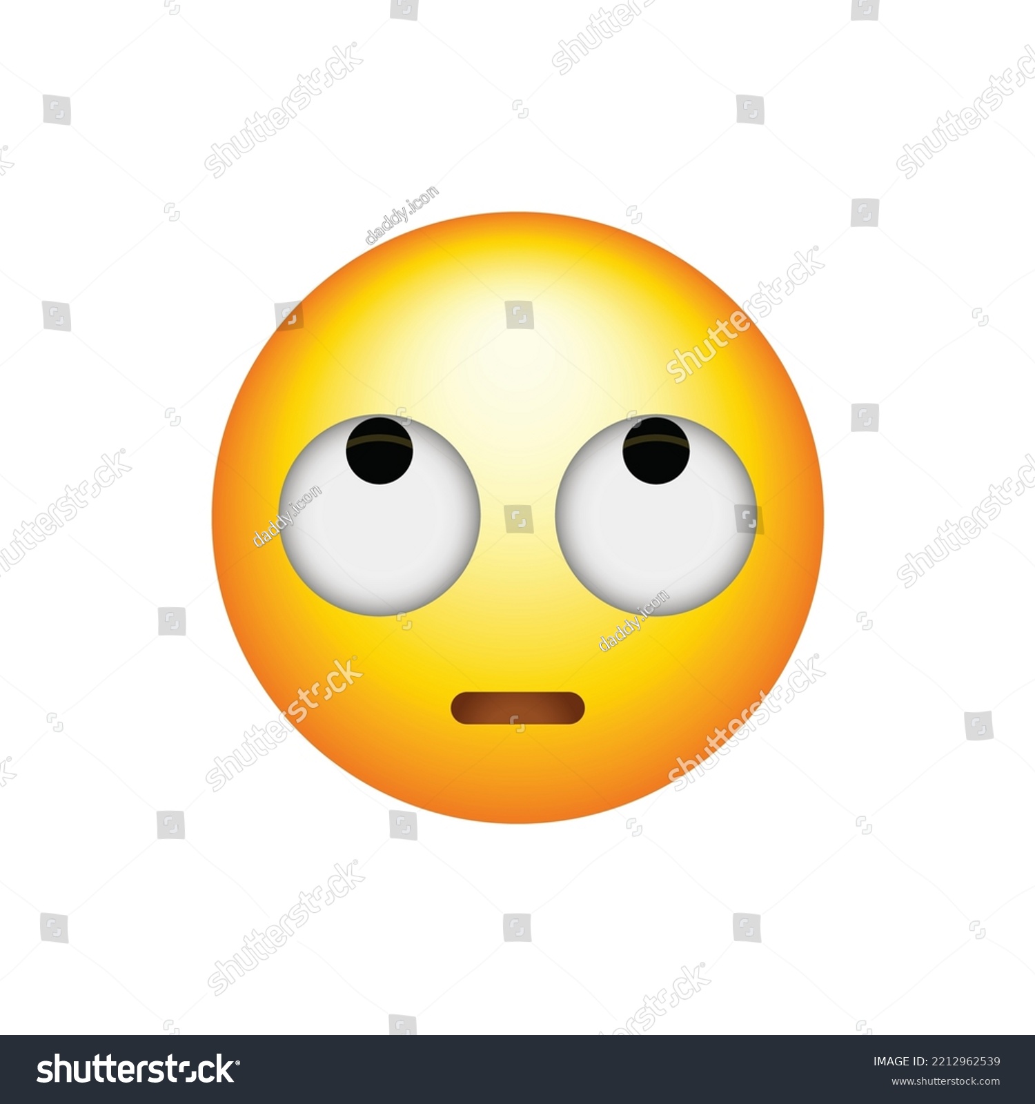 Face With Rolling Eyes Emoji Icon Isolated On Royalty Free Stock Vector 2212962539