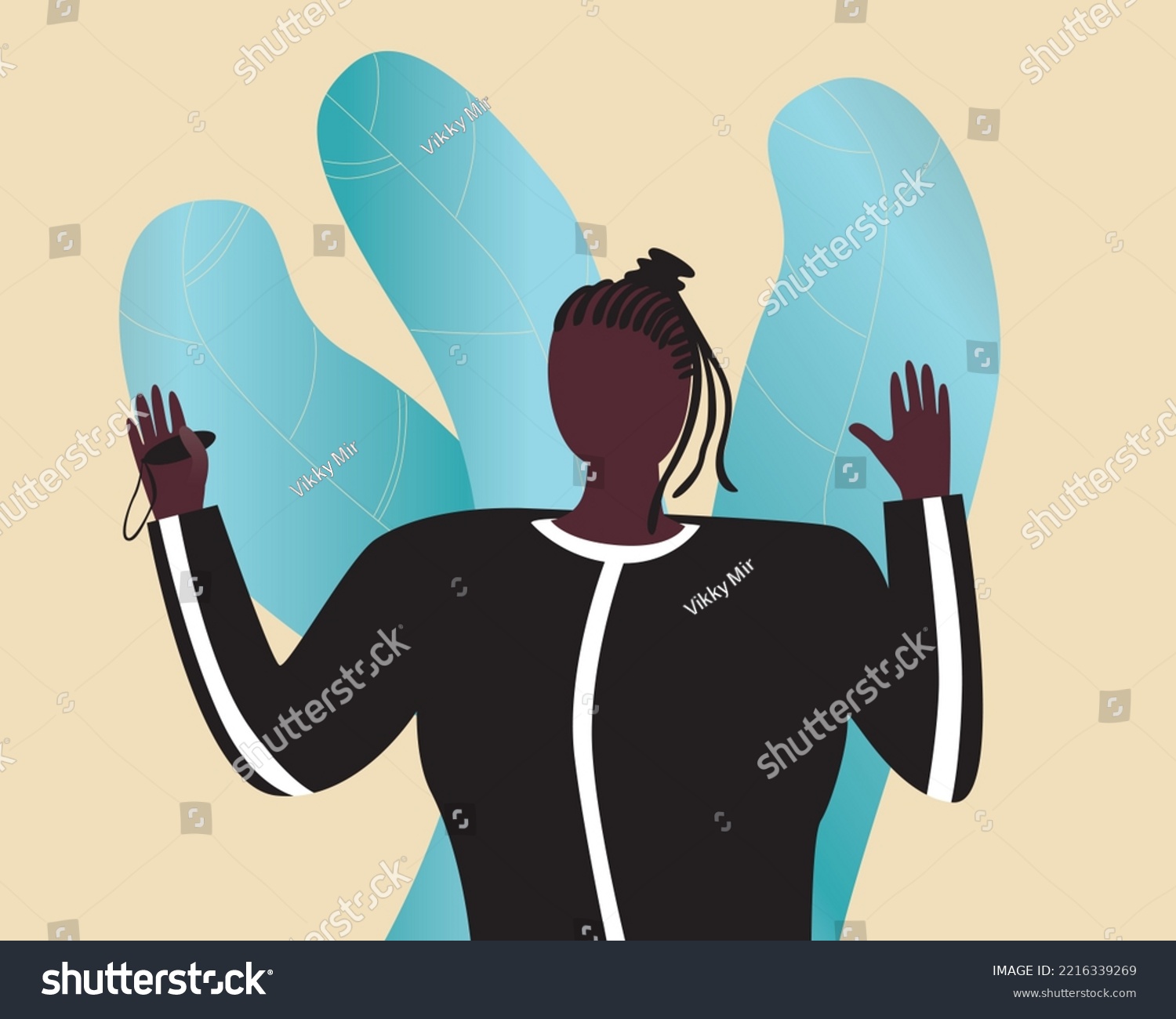 African woman plos size referees, observing and - Royalty Free Stock ...