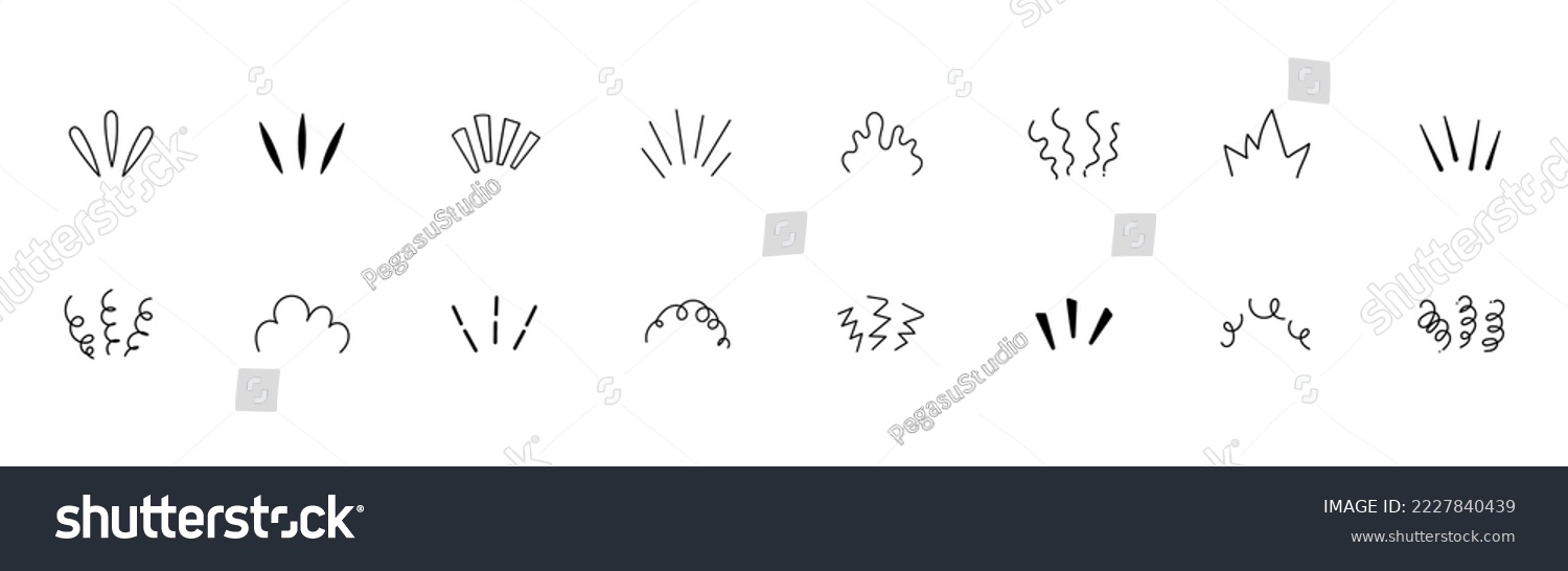 Anxiety symbols hand drawn icon set. Stress and - Royalty Free Stock ...