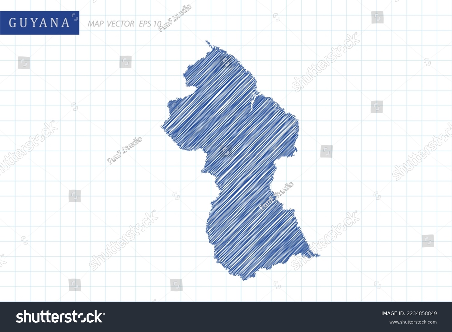 Guyana Map - World Map International vector - Royalty Free Stock Vector ...