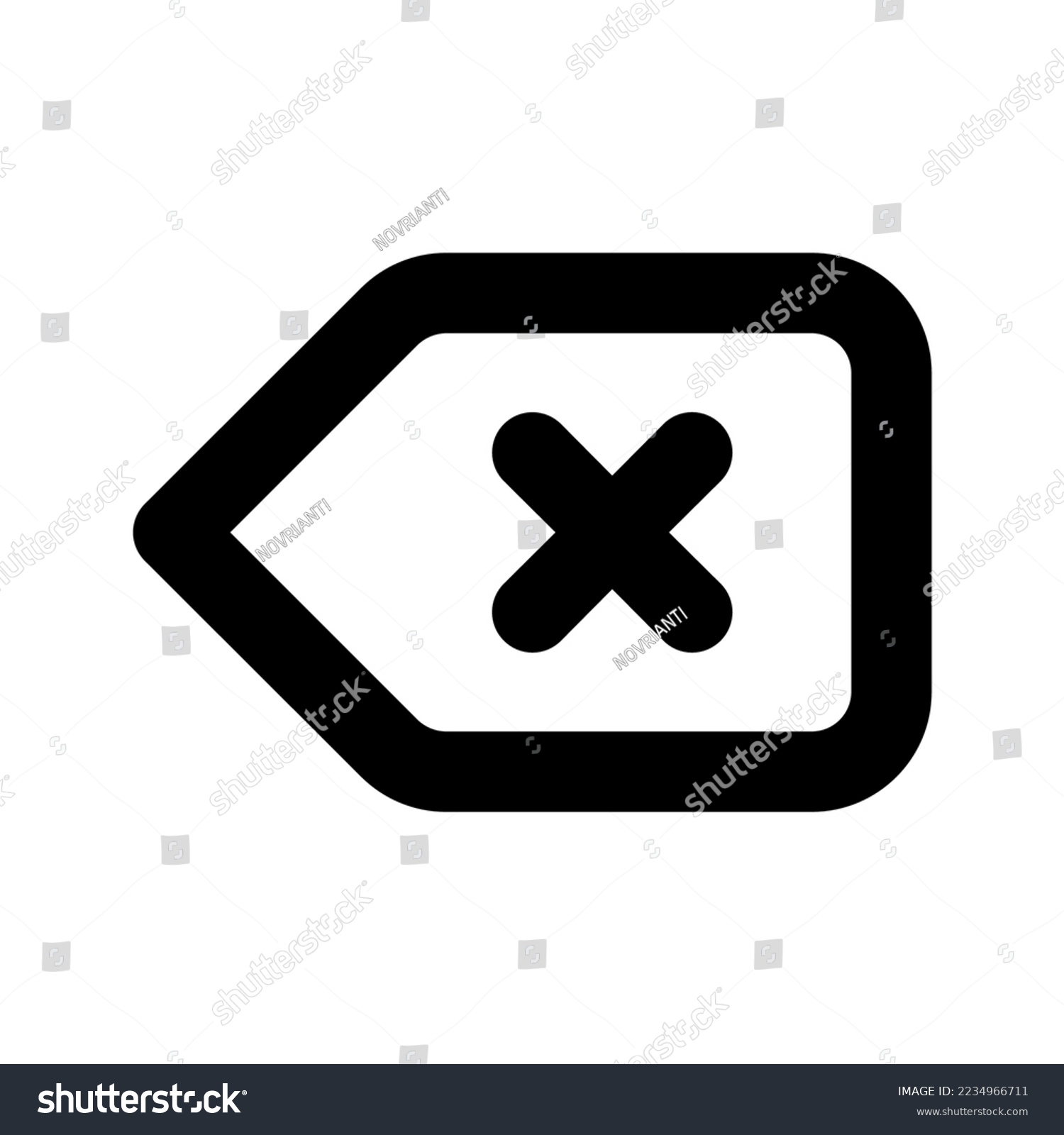 Delete backspace keyboard key line art vector - Royalty Free Stock ... Delete backspace keyboard key line art vector - Royalty Free Stock ...