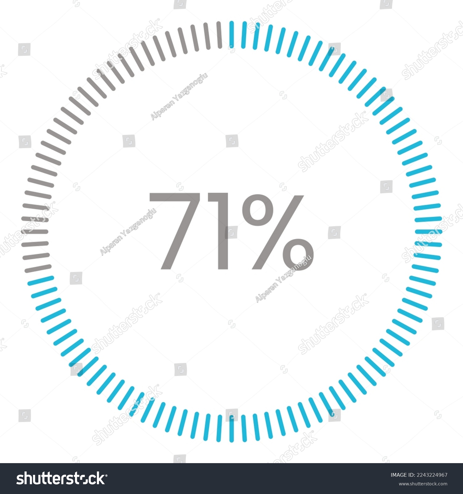 71% Loading. 71% circle diagrams Infographics - Royalty Free Stock ...