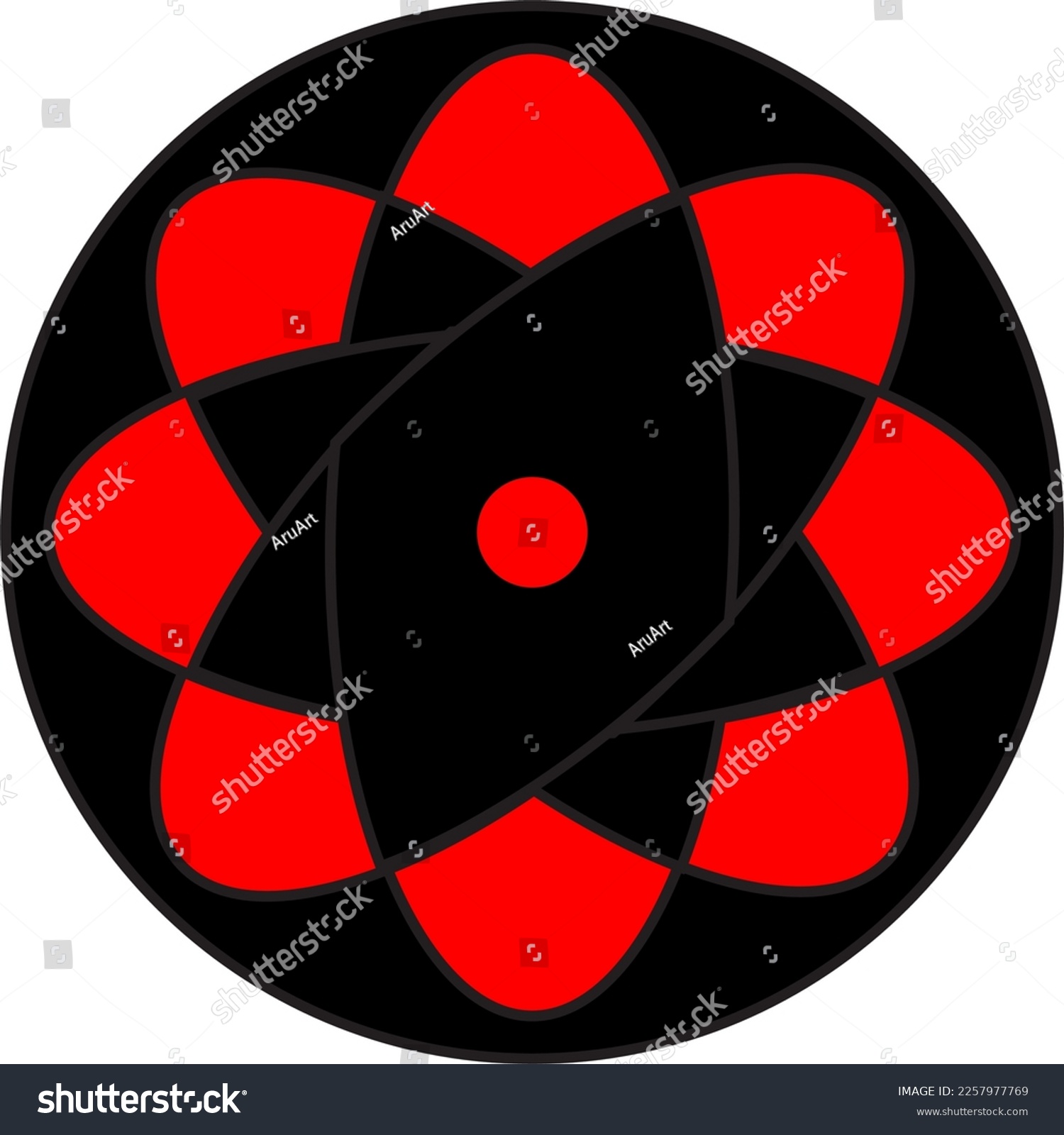 Sharingan, or in translation the Copy Wheel Eye - Royalty Free Stock ...