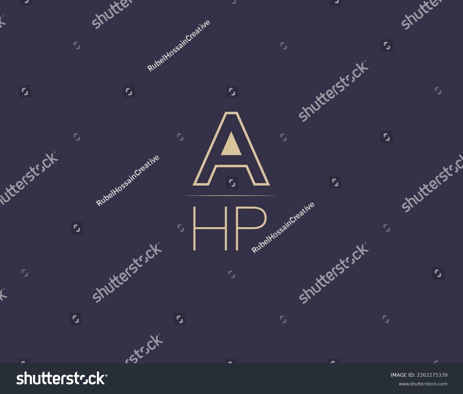 AHP letter logo design modern minimalist vector - Royalty Free Stock ...