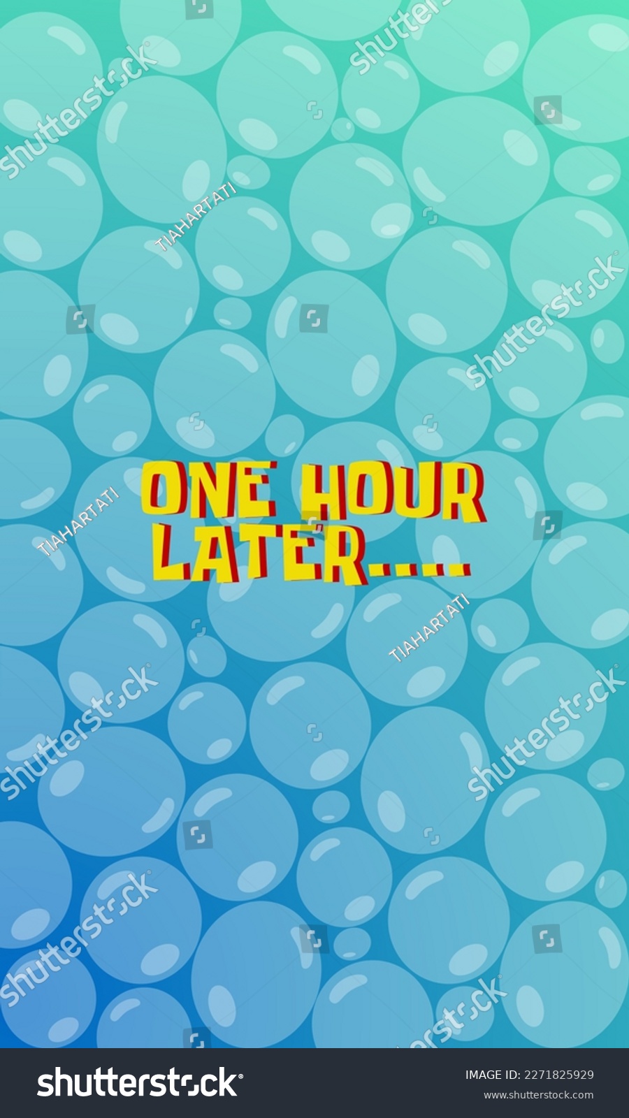 illustration vertical background one hour later - Royalty Free Stock ...