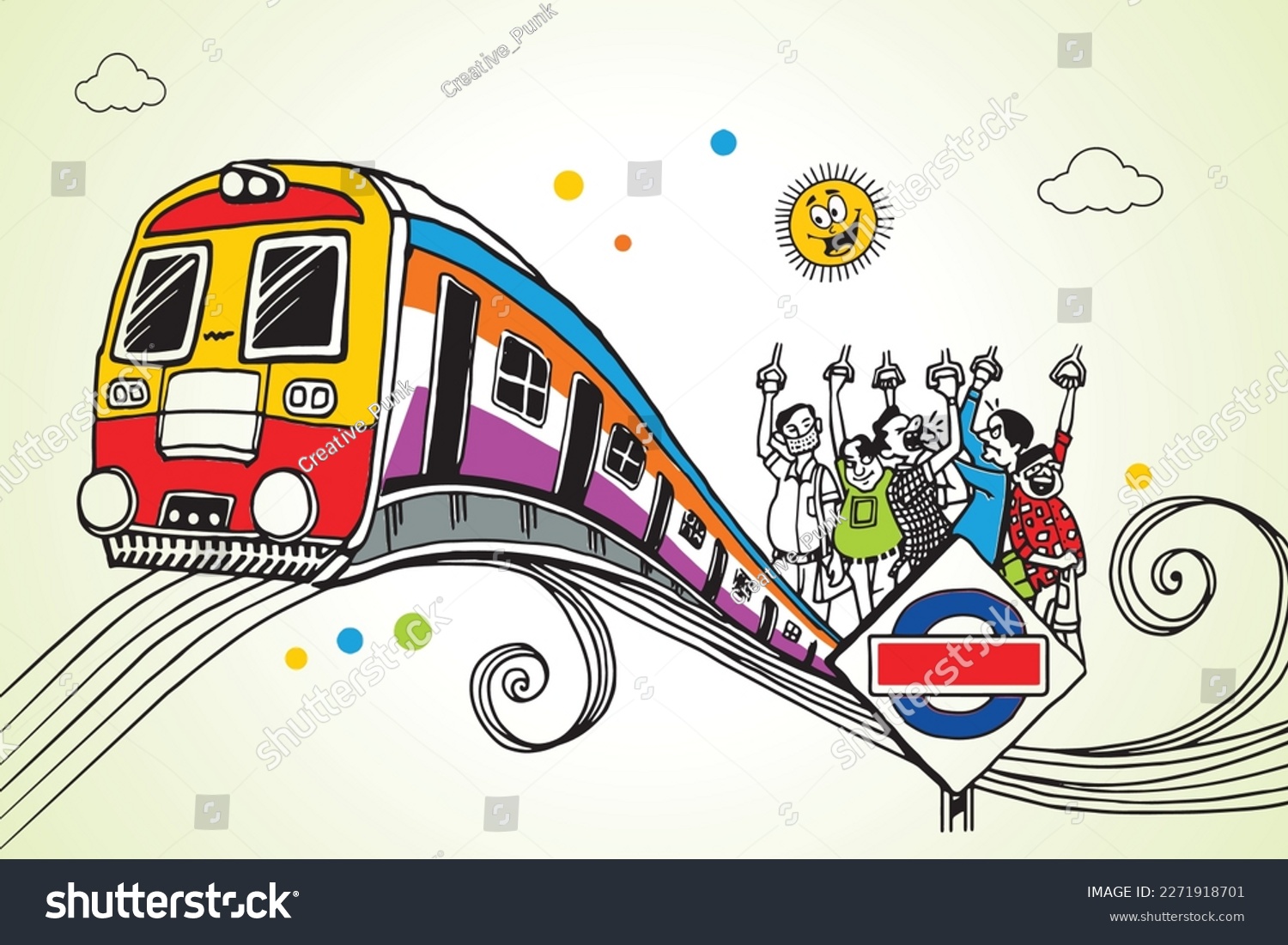Mumbai local train vector illustration. - Royalty Free Stock Vector ... Mumbai local train vector illustration. - Royalty Free Stock Vector ...