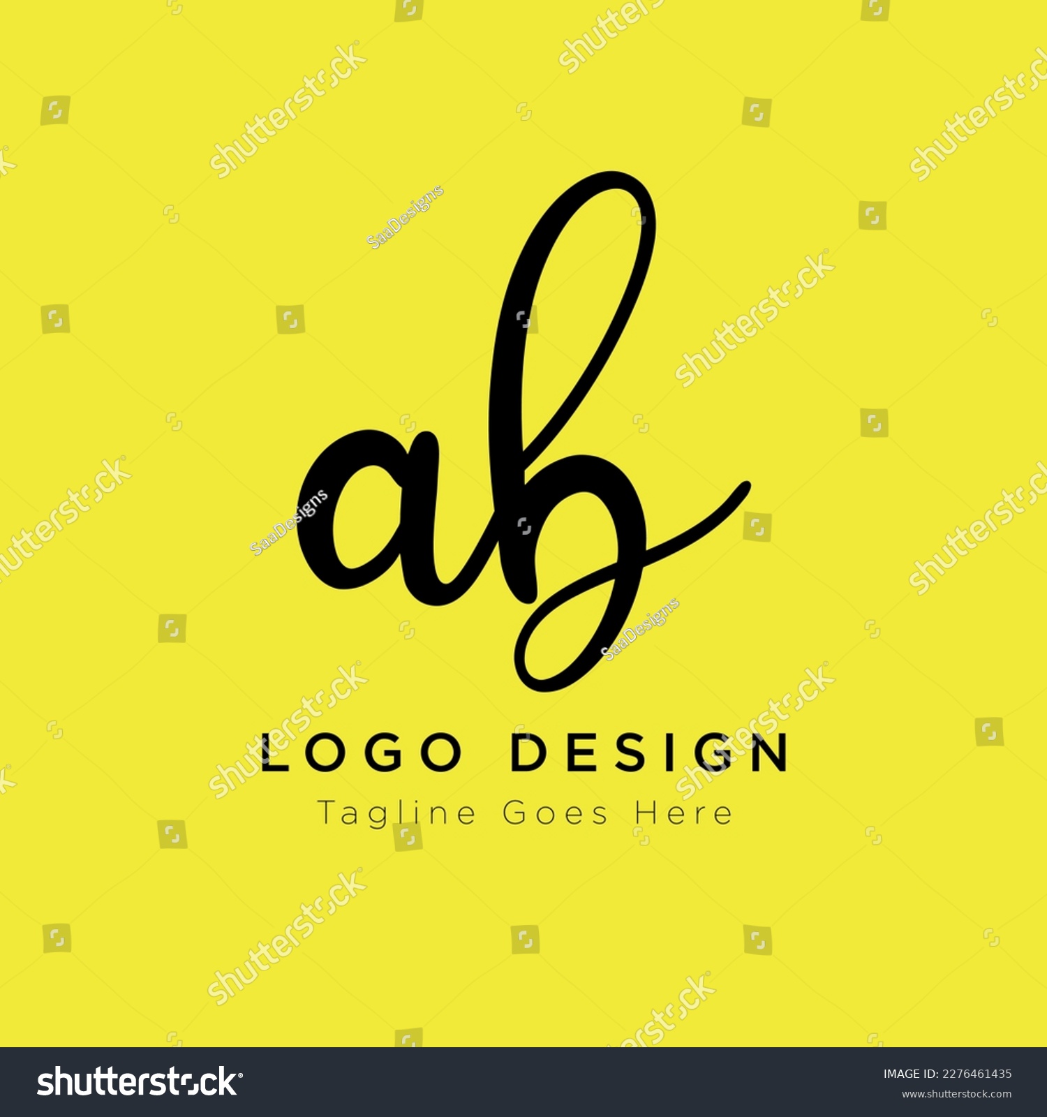 Cursive Hand Written Letter AB Logo Design , AB - Royalty Free Stock ... Cursive Hand Written Letter AB Logo Design , AB - Royalty Free Stock ...