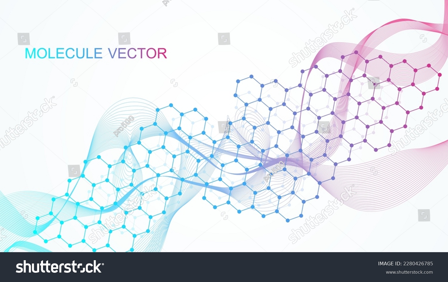 Modern science background with lines, dots and - Royalty Free Stock ...