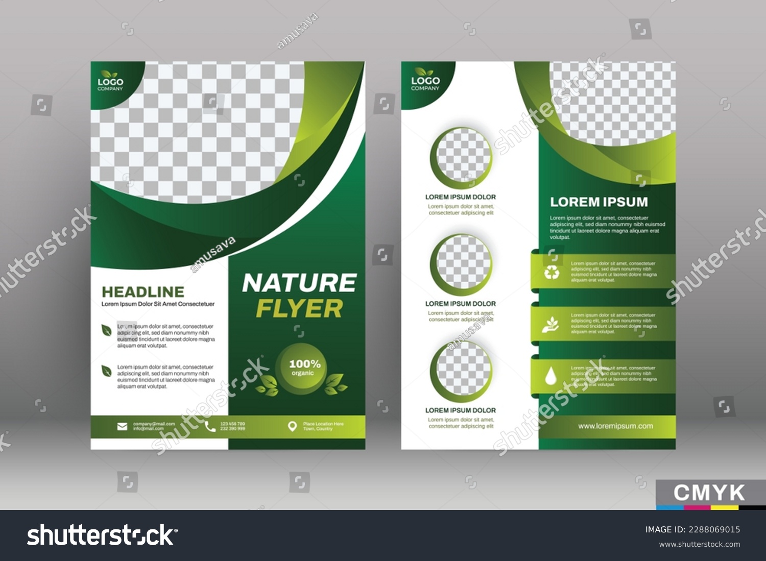 Environment flyer vertical template. Modern - Royalty Free Stock Vector ...