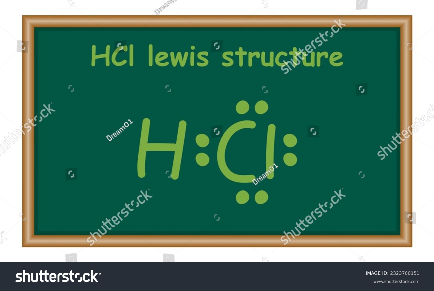 Lewis Electron Dot Structure For A Molecule Of Royalty Free Stock Vector 2323700151