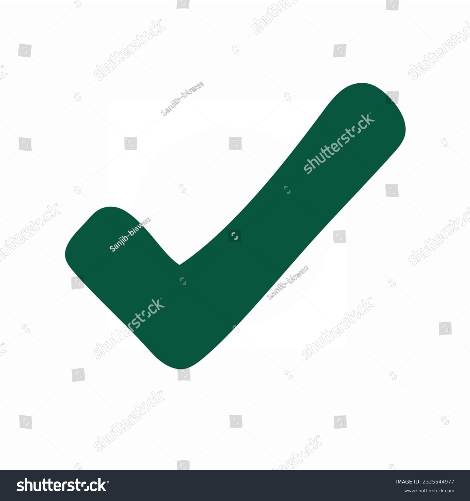A check or check mark, checkmark, tickmark or - Royalty Free Stock ...