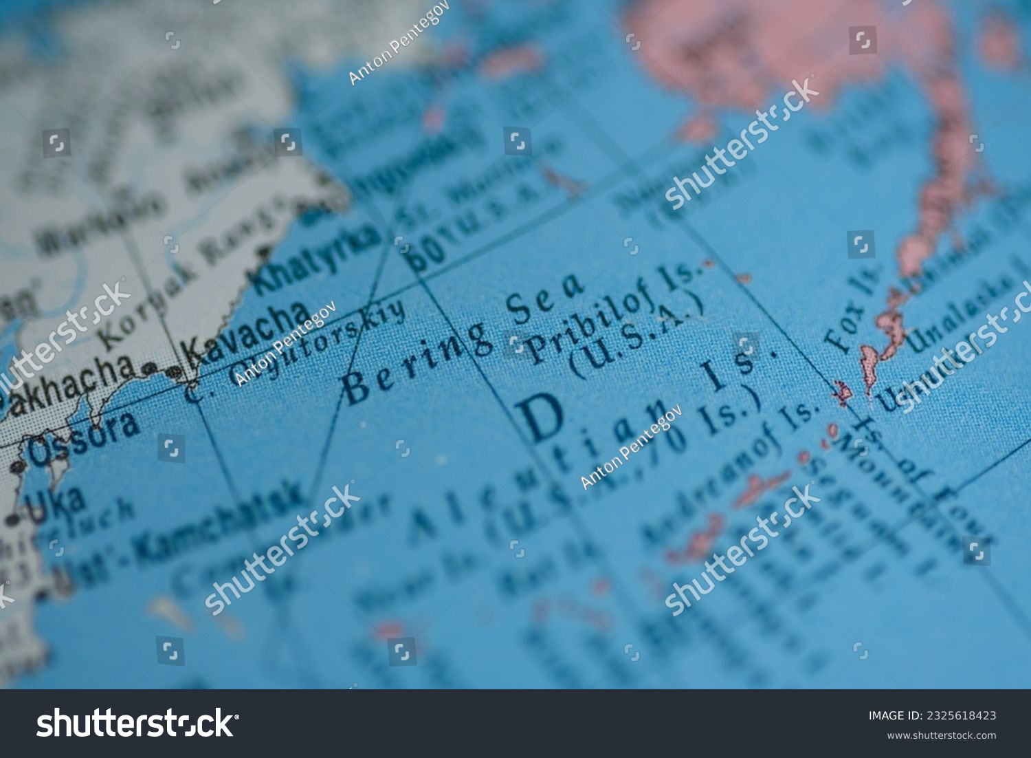 Map of bering sea