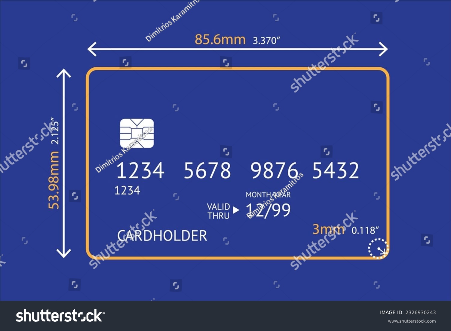 Universal Standard Size Of Credit Card Royalty Free Stock Vector Universal Standard Size Of Credit Card Royalty Free Stock Vector