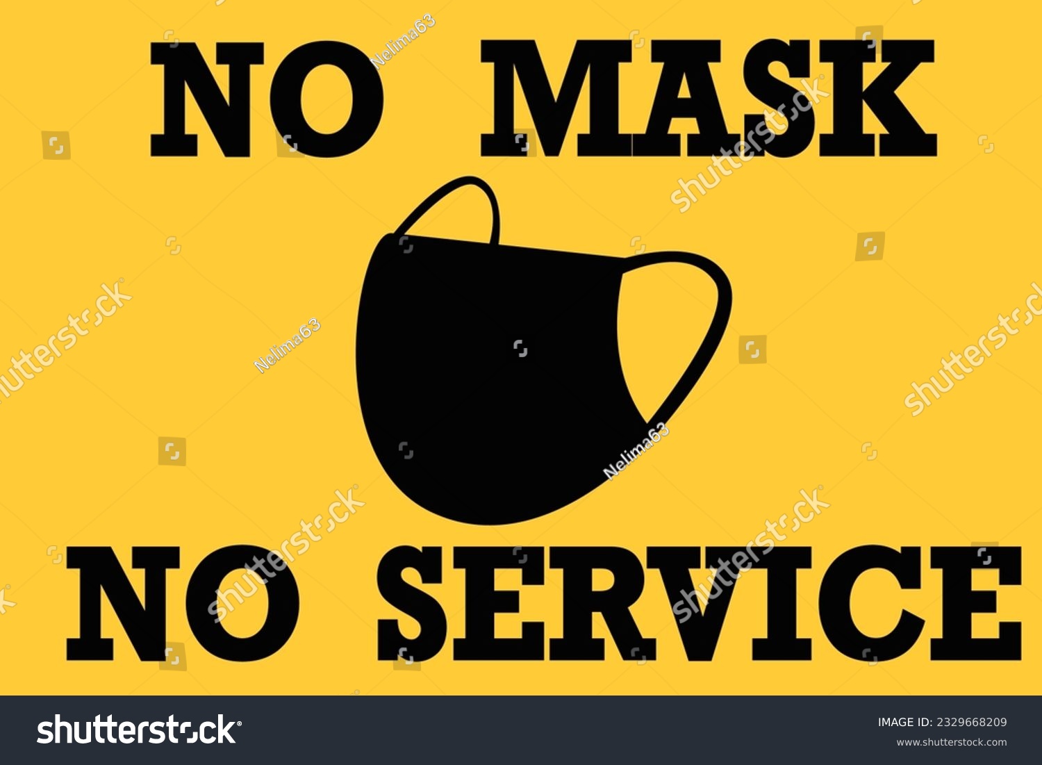No mask no service, vector illustration - Royalty Free Stock Vector ... No mask no service, vector illustration - Royalty Free Stock Vector ...