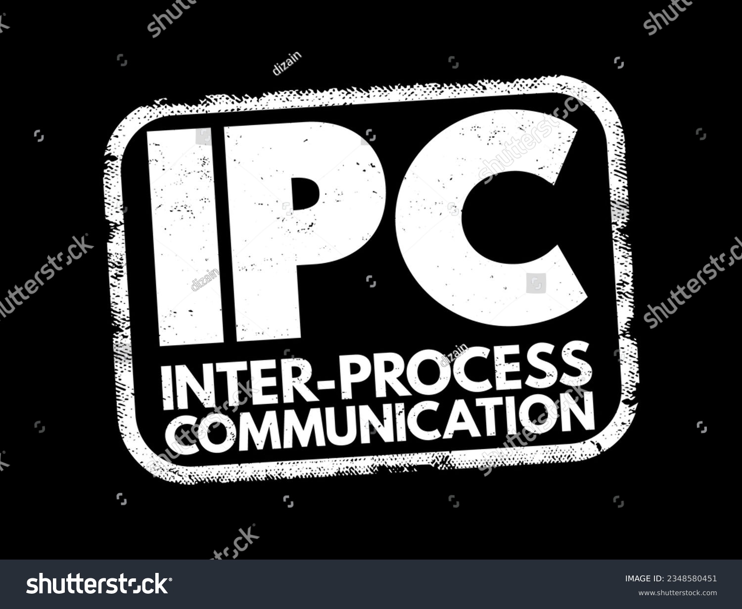 Ipc Inter Process Communication Refers Royalty Free Stock Vector 2348580451
