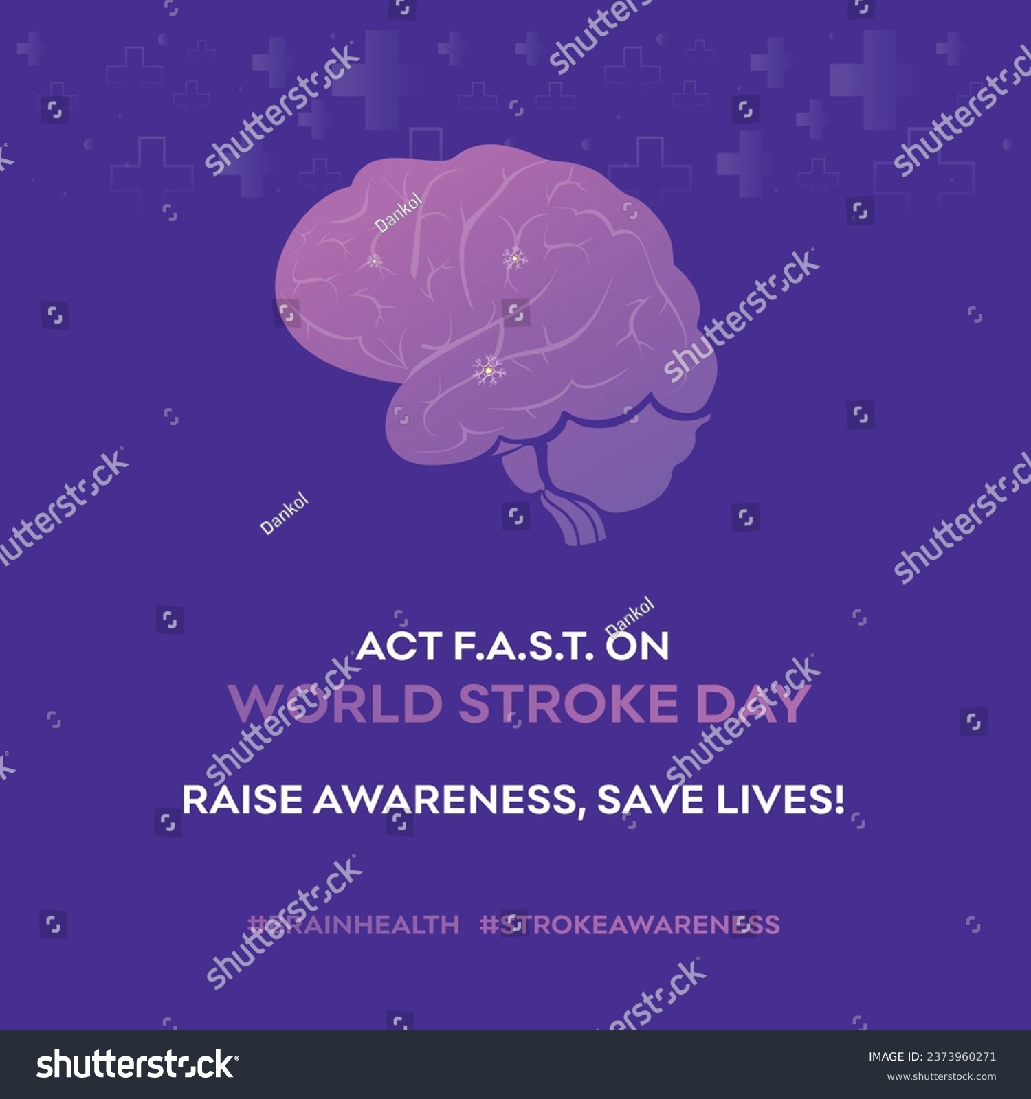 World Stroke Day, Creative Social Media Post - Royalty Free Stock ...