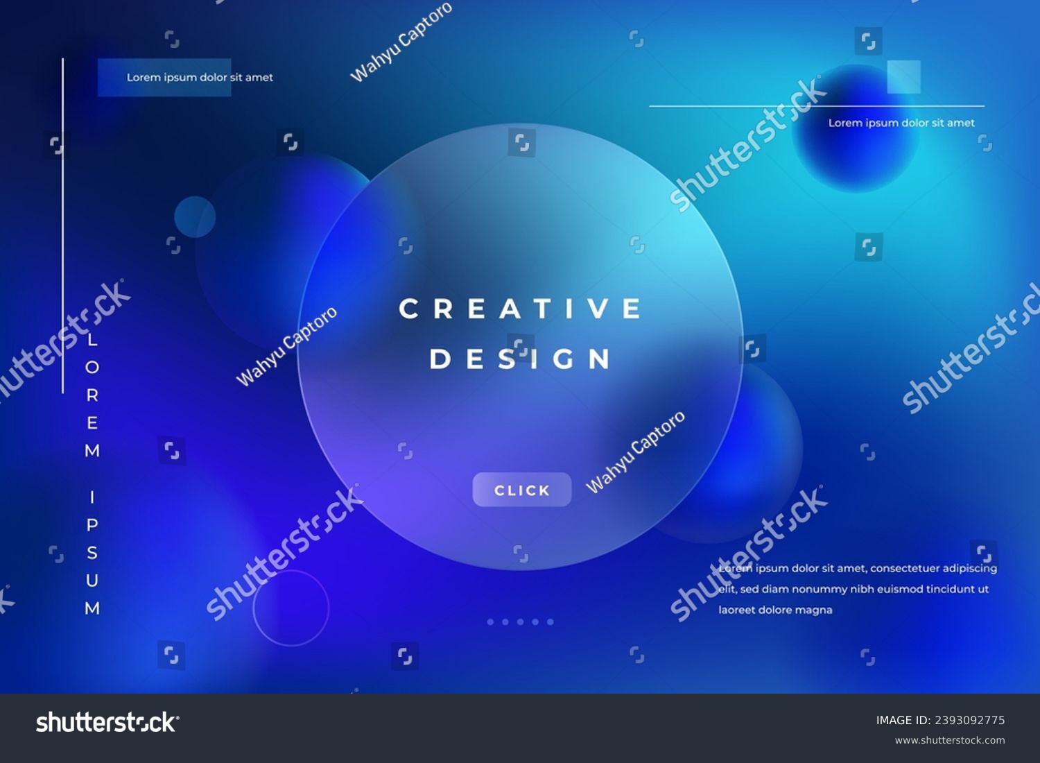 Dark Blue Color Morph Background Gradient With Royalty Free Stock Vector 2393092775